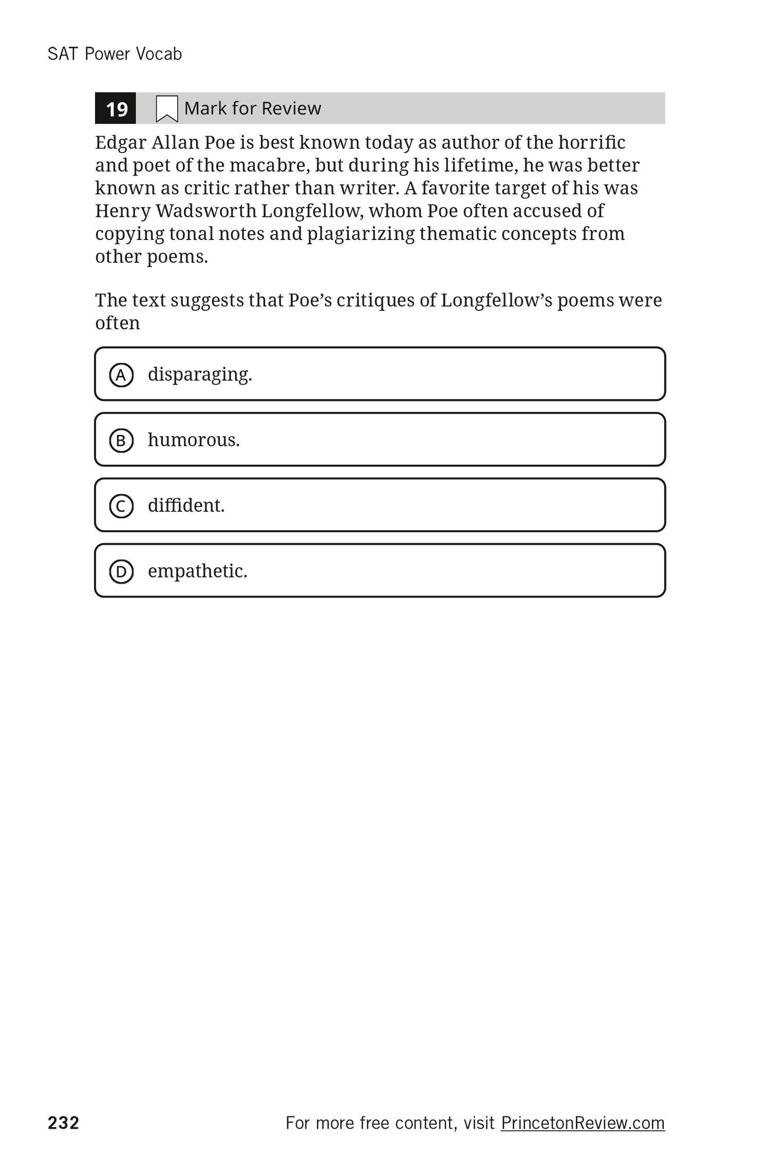 Extended ebook content for SAT Power Vocab, 3rd Edition: Chapter 8 ...