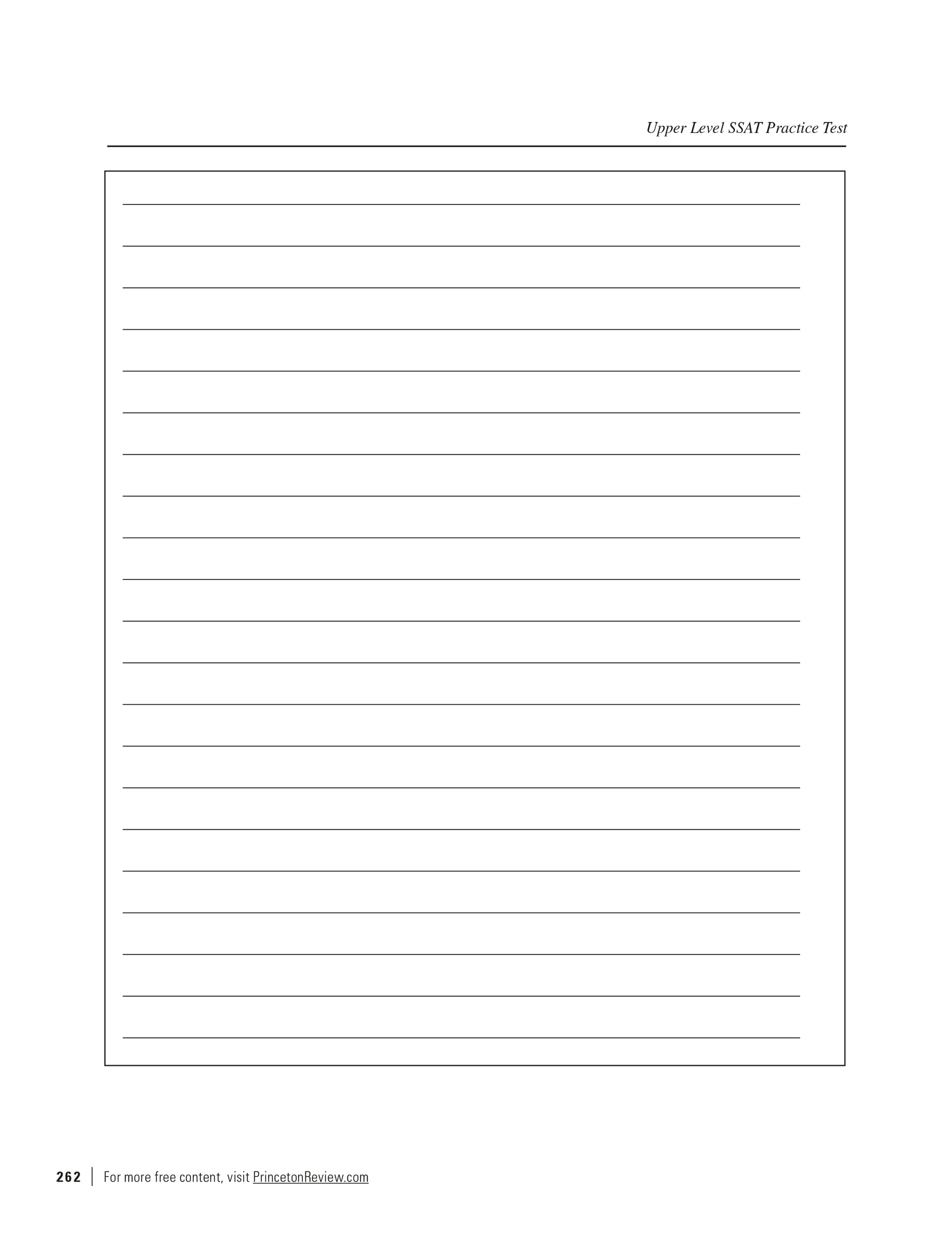 Extended ebook content for Princeton Review SSAT Prep: Upper Level SSAT ...