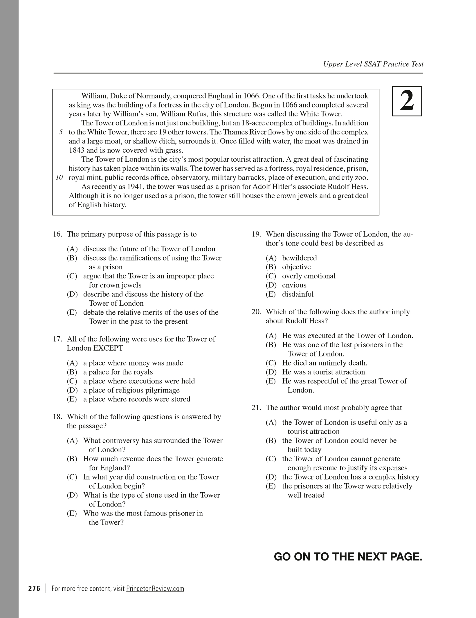 Extended ebook content for Princeton Review SSAT Prep: Upper Level SSAT ...