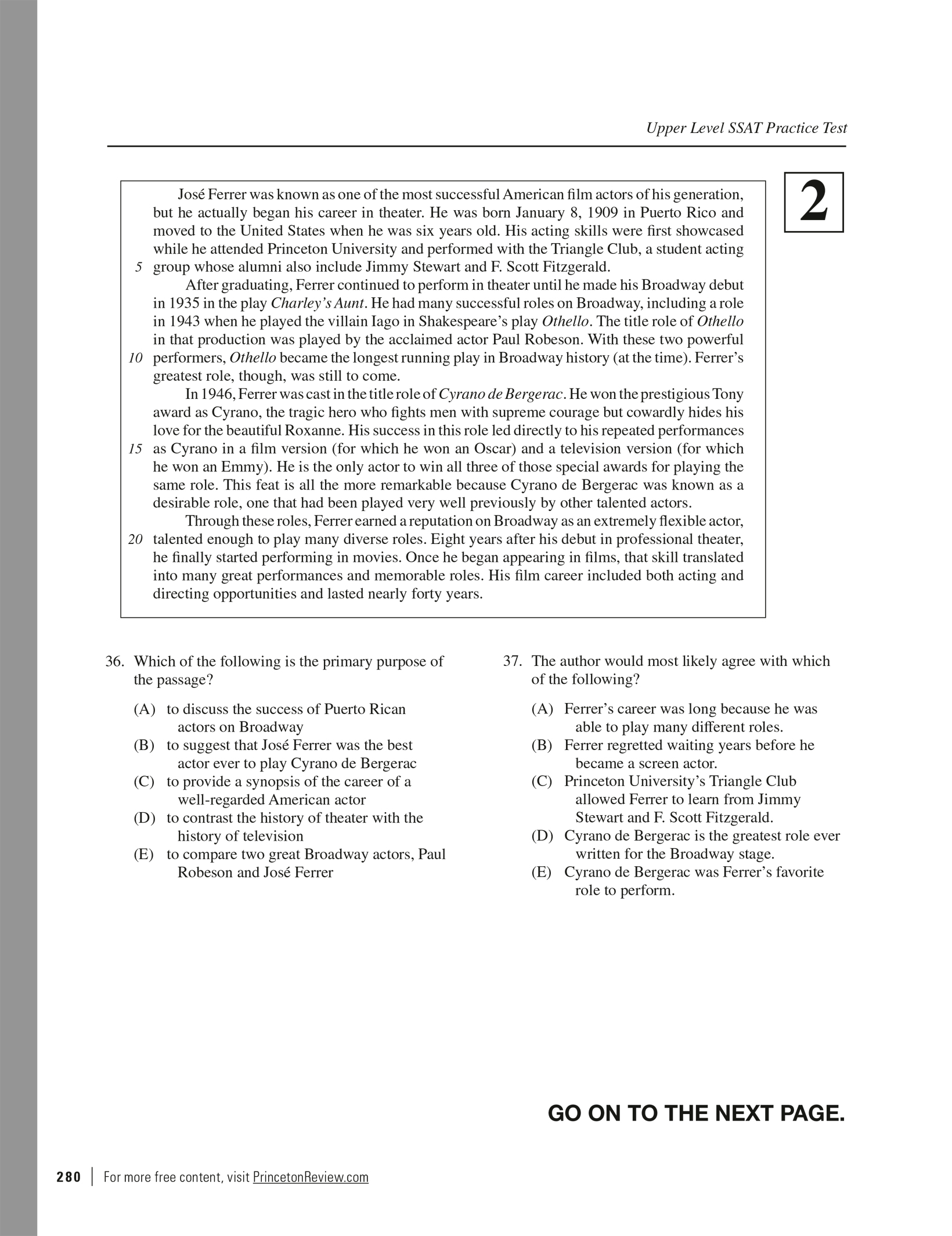 Extended ebook content for Princeton Review SSAT Prep: Upper Level SSAT ...