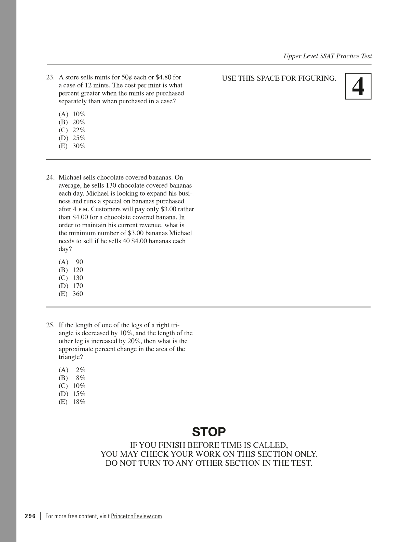 Extended ebook content for Princeton Review SSAT Prep: Upper Level SSAT ...