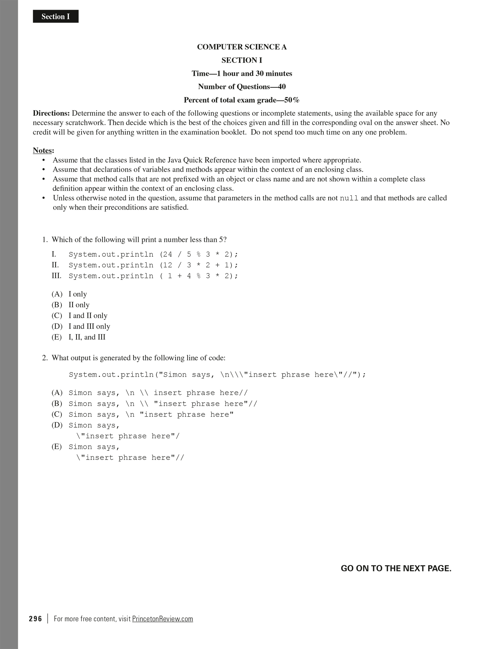 Extended ebook content for Princeton Review AP Computer Science A Prep ...