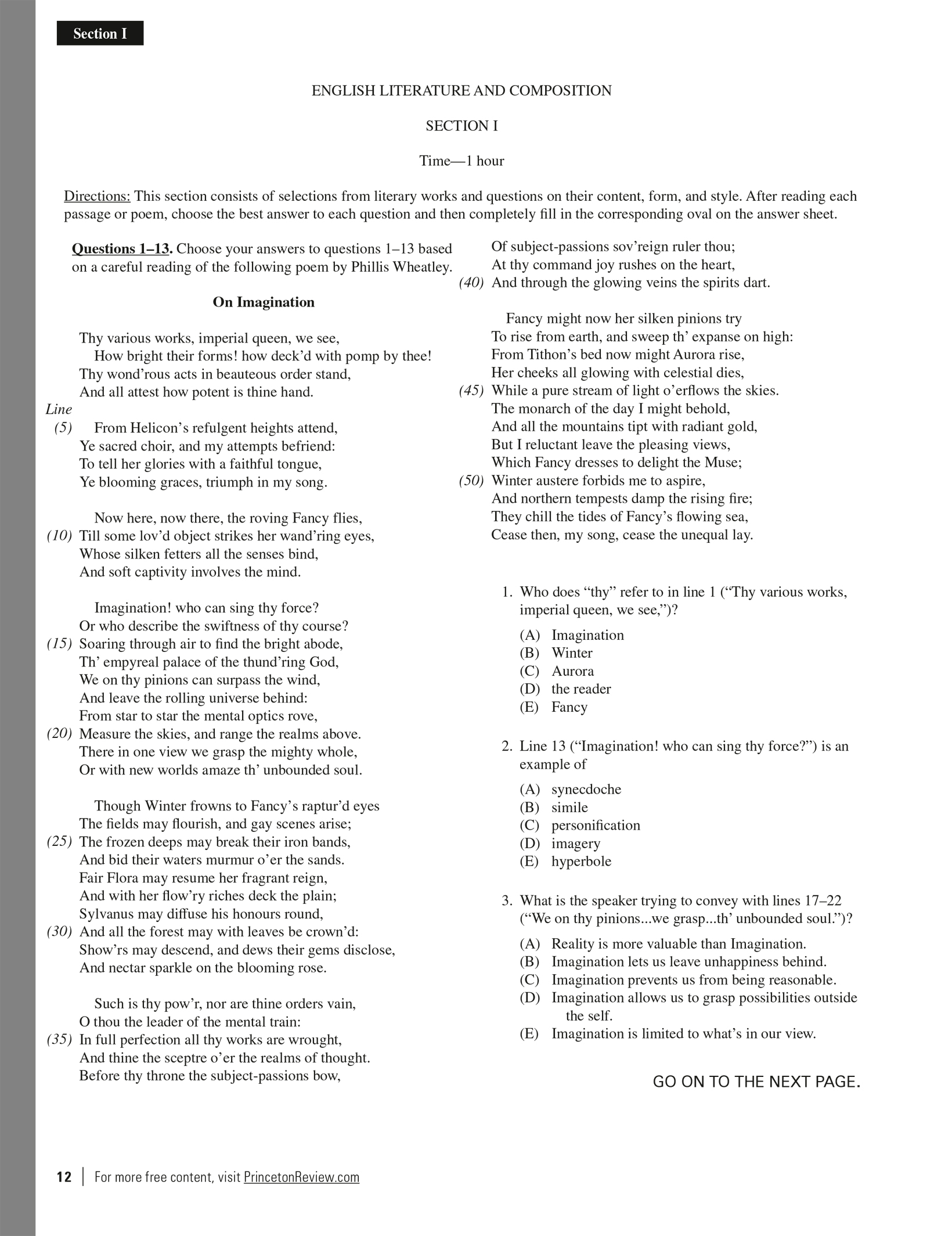 Extended ebook content for Princeton Review AP English Literature ...