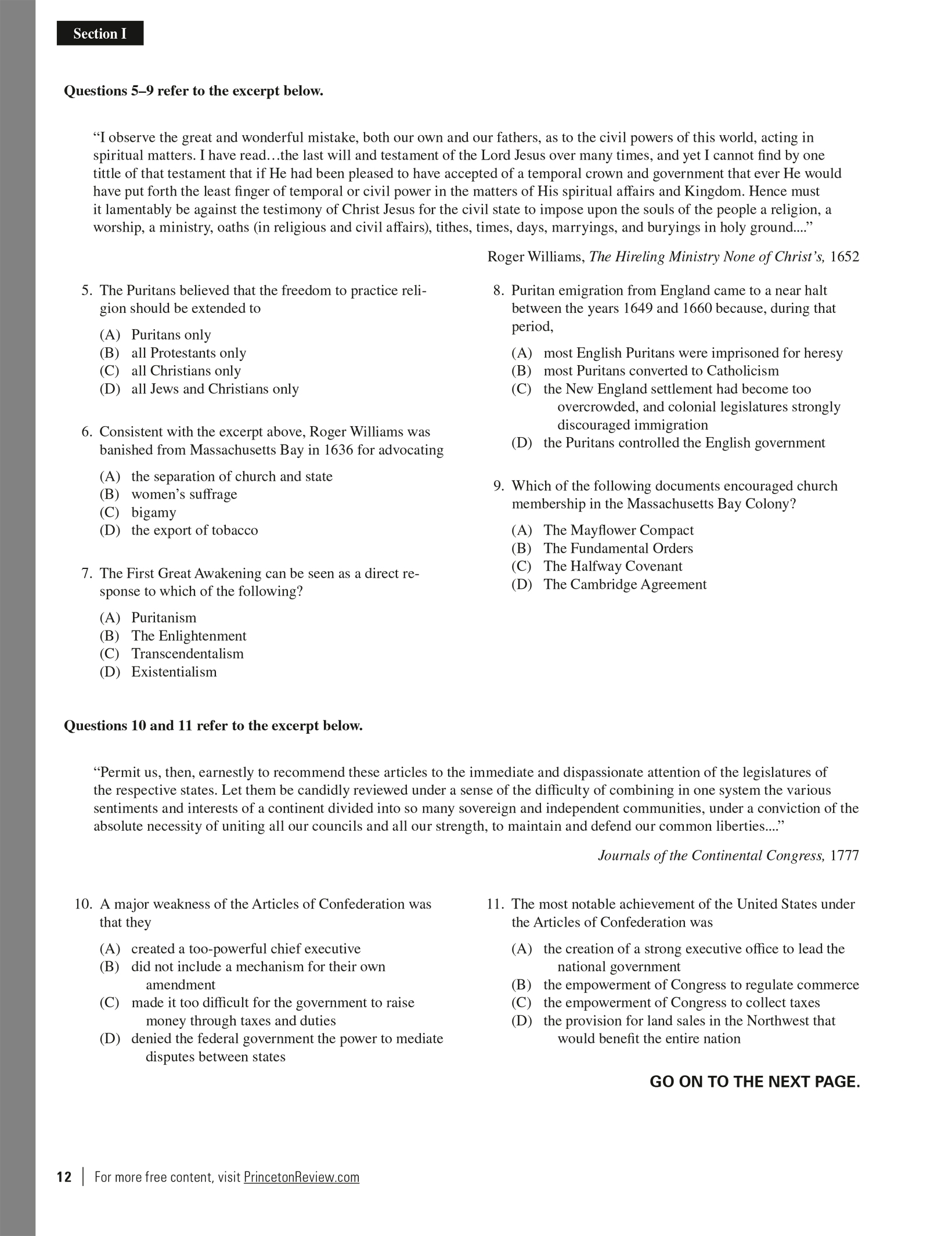 Extended ebook content for Princeton Review AP U.S. History Premium ...