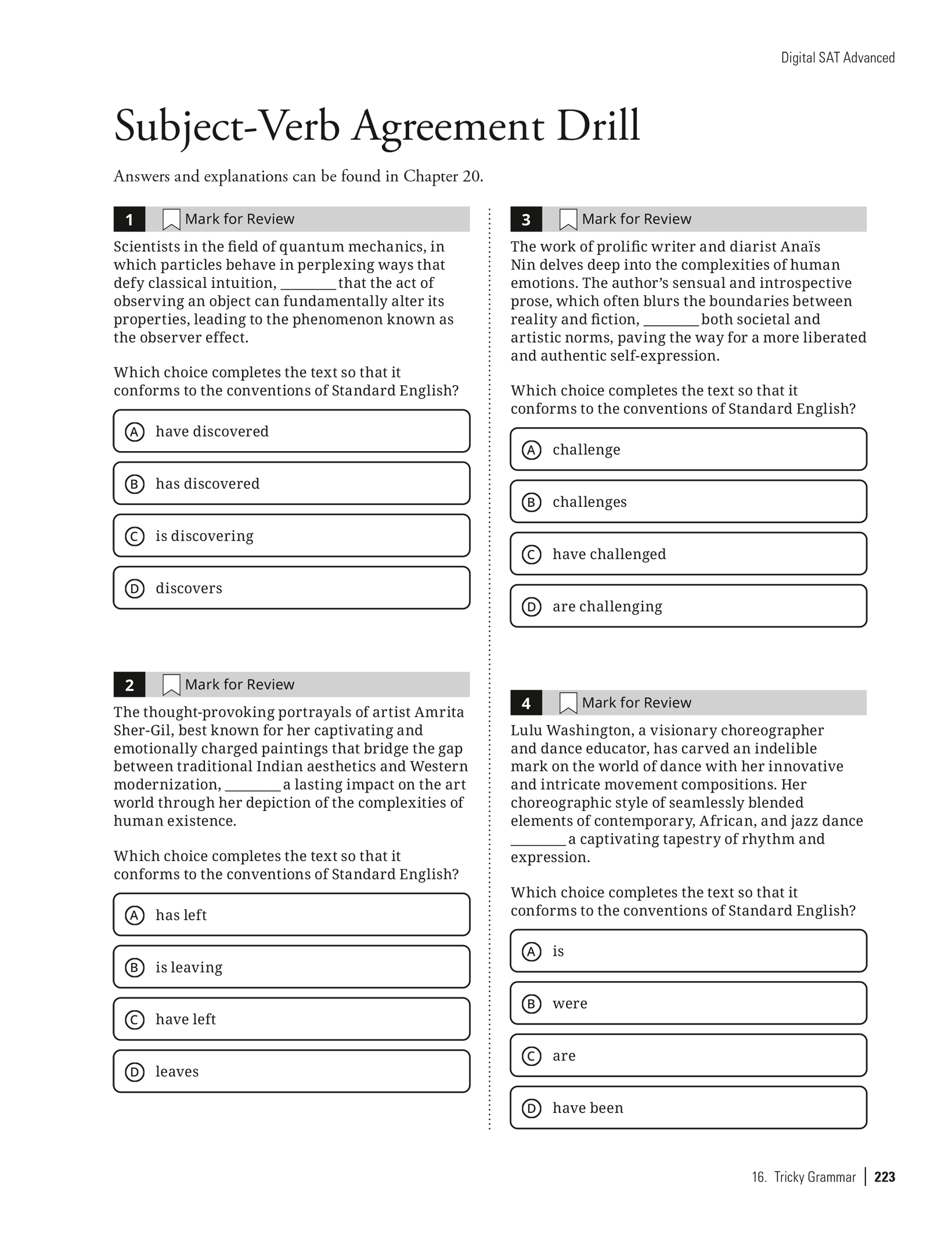 Extended ebook content for Princeton Review Digital SAT Advanced, 2nd ...