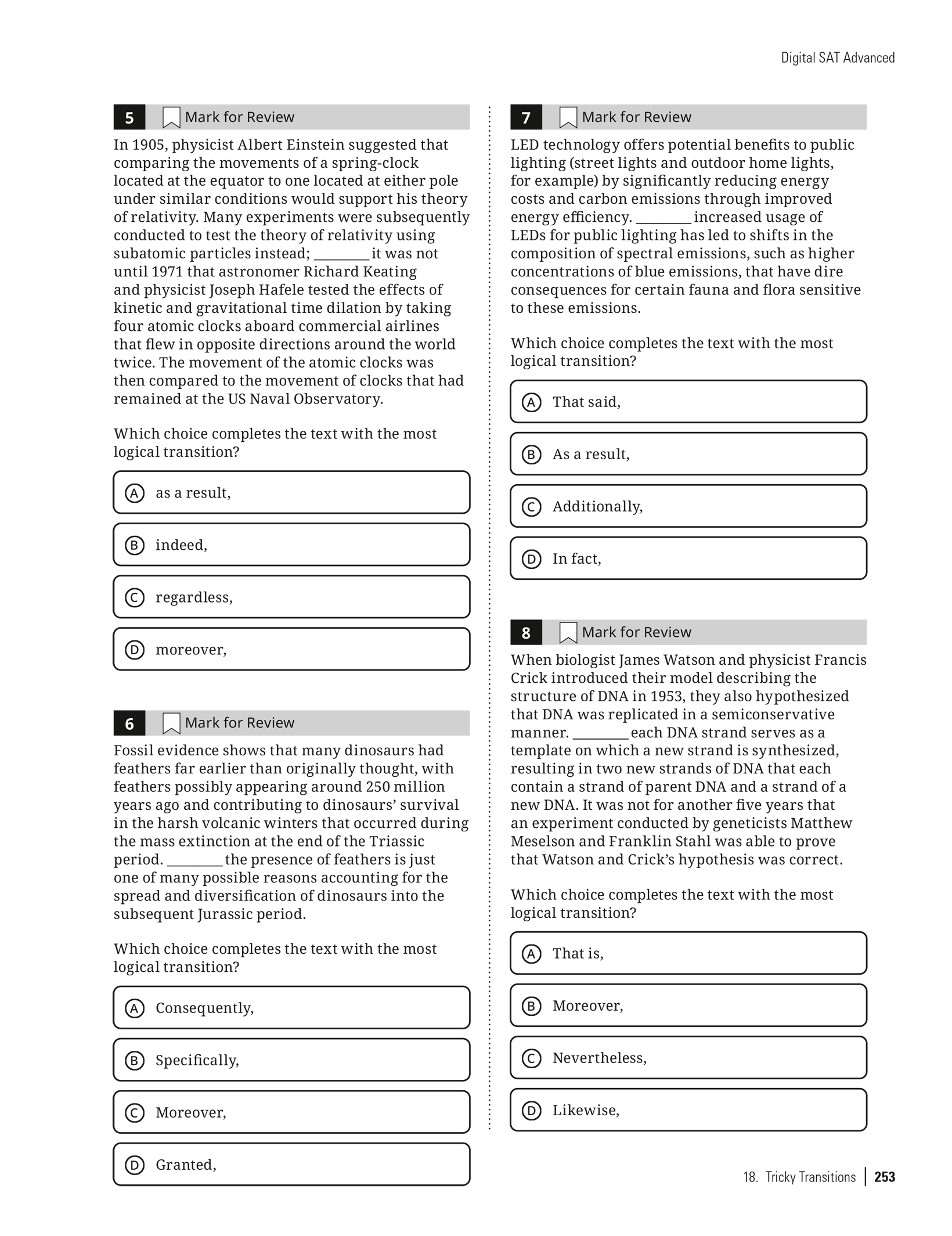 Extended ebook content for Princeton Review Digital SAT Advanced, 2nd ...