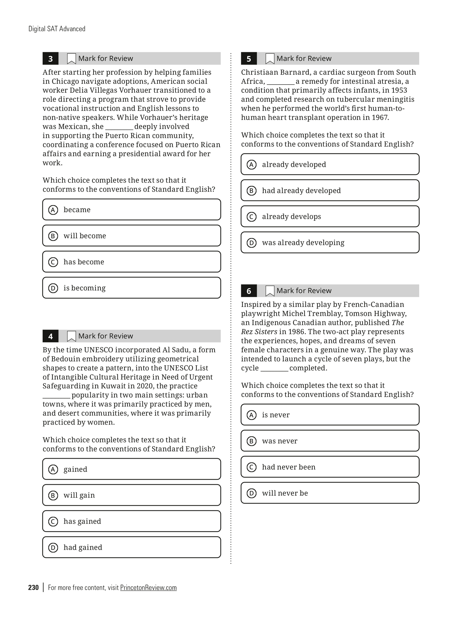Extended ebook content for Princeton Review Digital SAT Advanced, 2nd ...