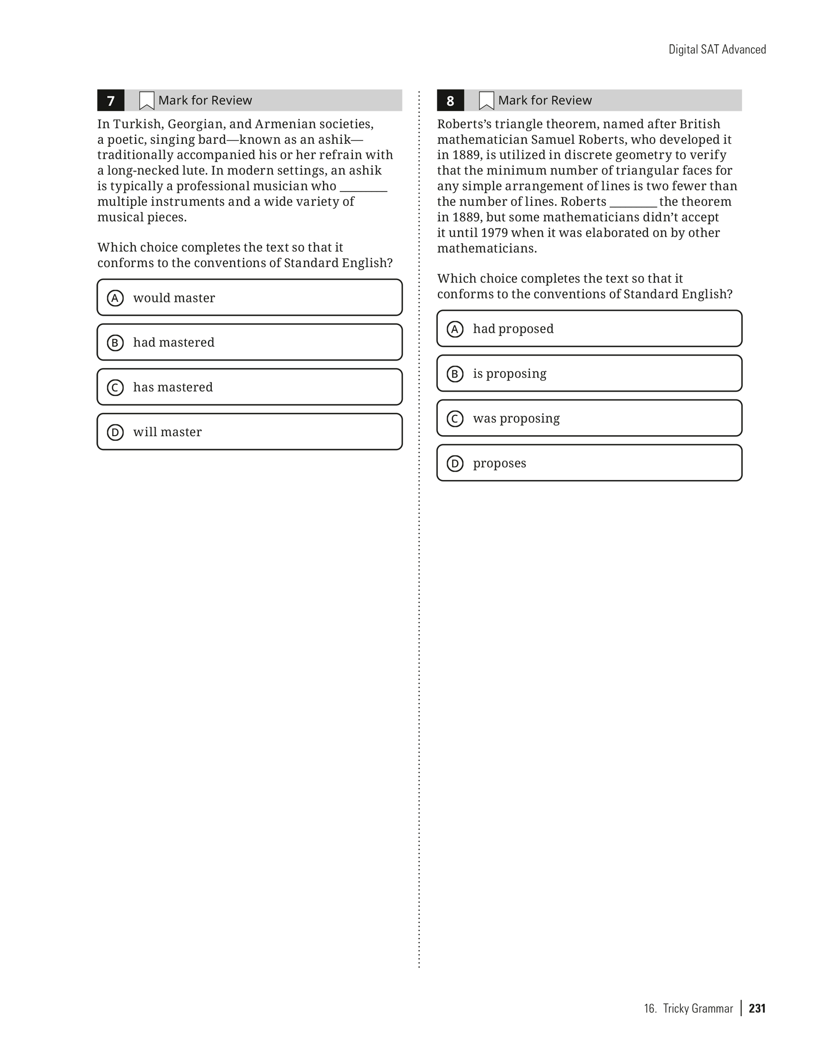 Extended ebook content for Princeton Review Digital SAT Advanced, 2nd ...