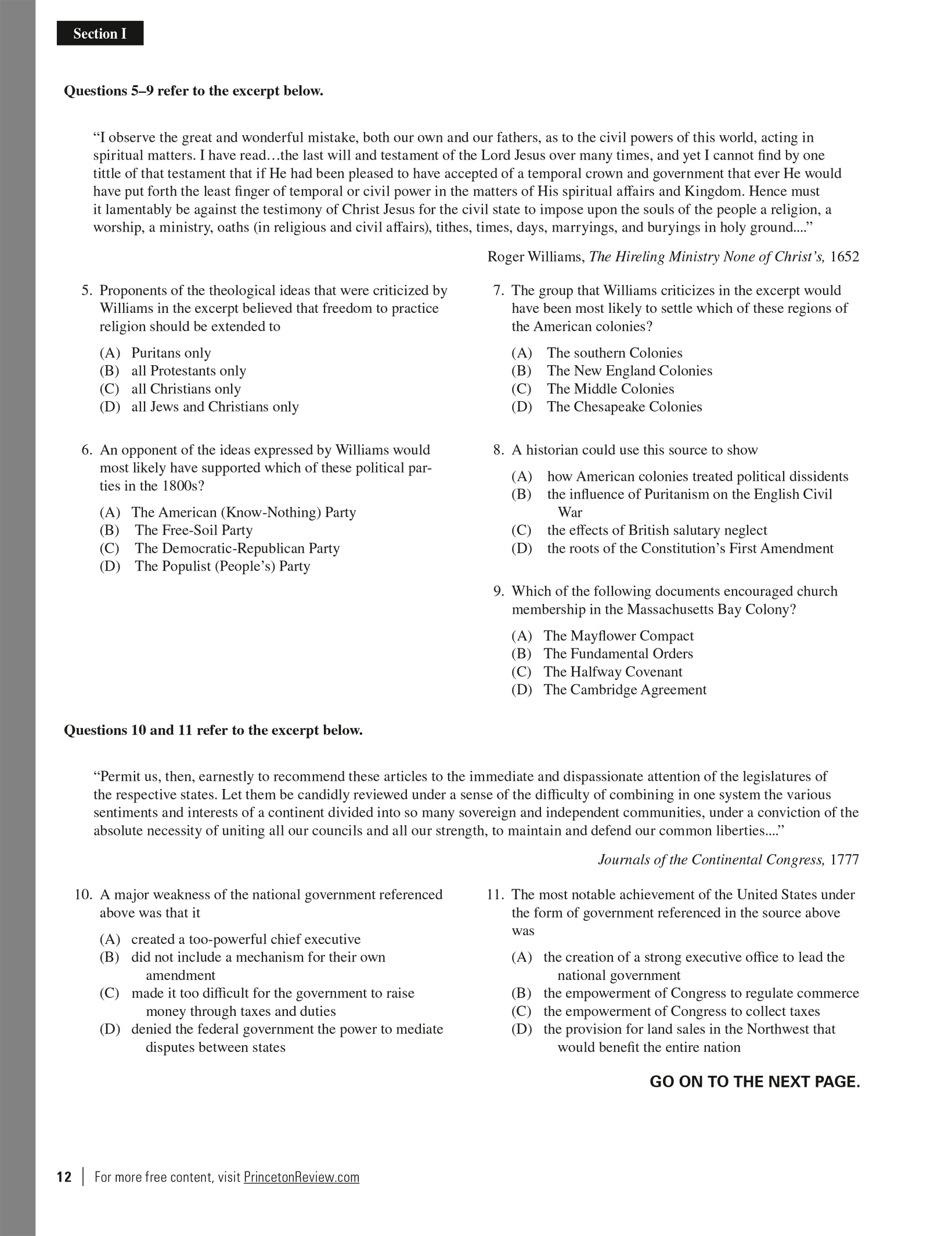 Extended ebook content for Princeton Review AP U.S. History Premium ...