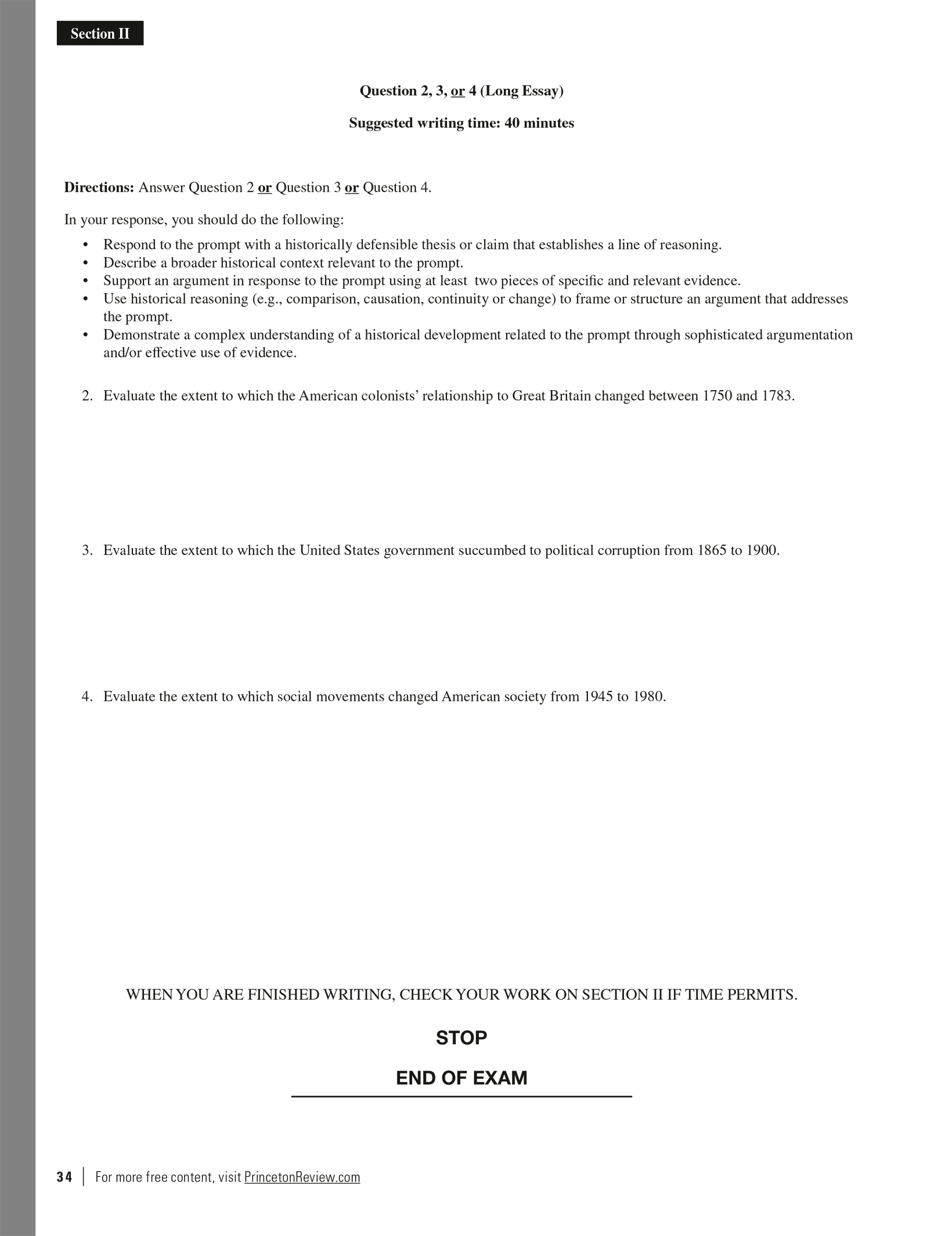 Extended ebook content for Princeton Review AP U.S. History Premium ...