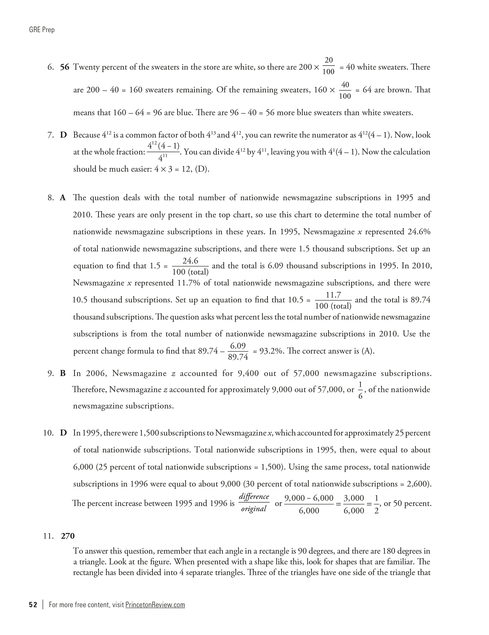Extended ebook content for Princeton Review GRE Premium Prep, 36th ...