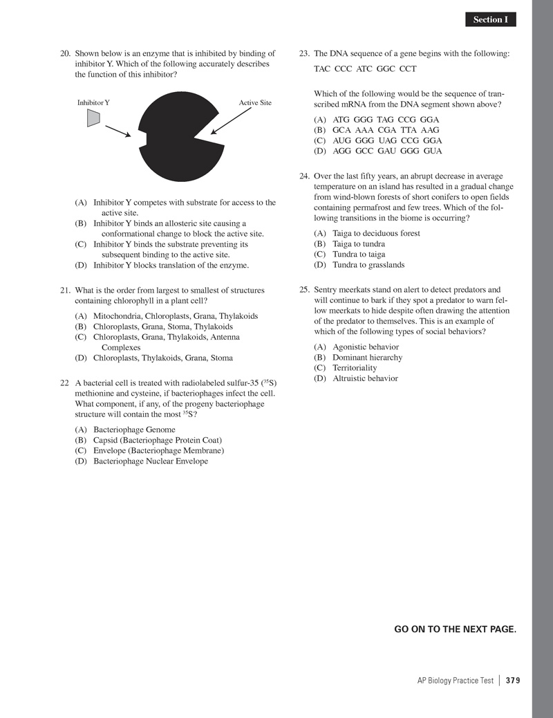 Extended ebook content for 550 AP Biology Practice Questions: Practice Test