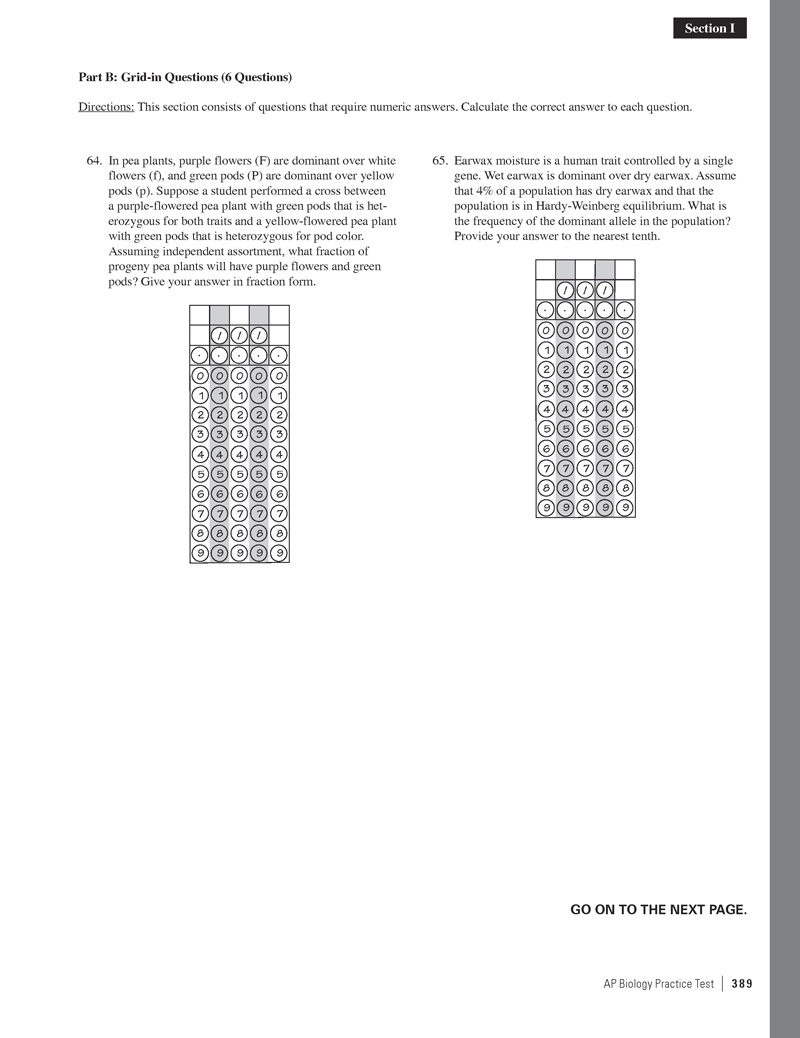 Extended ebook content for 550 AP Biology Practice Questions: Practice Test