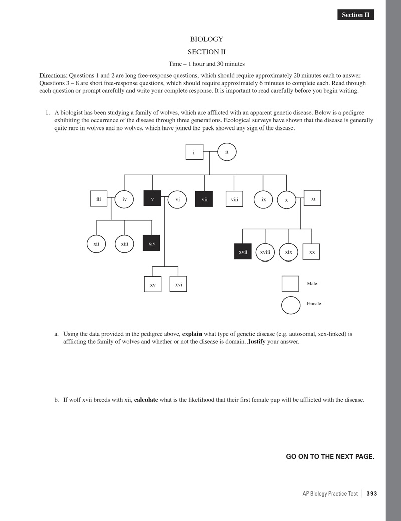 Extended ebook content for 550 AP Biology Practice Questions: Practice Test
