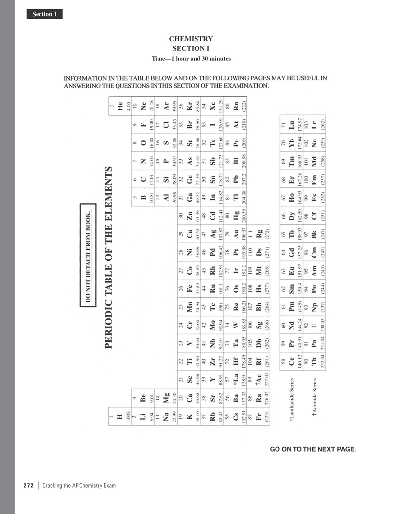 Extended ebook content for Cracking the AP Chemistry Exam, 2015 Edition ...