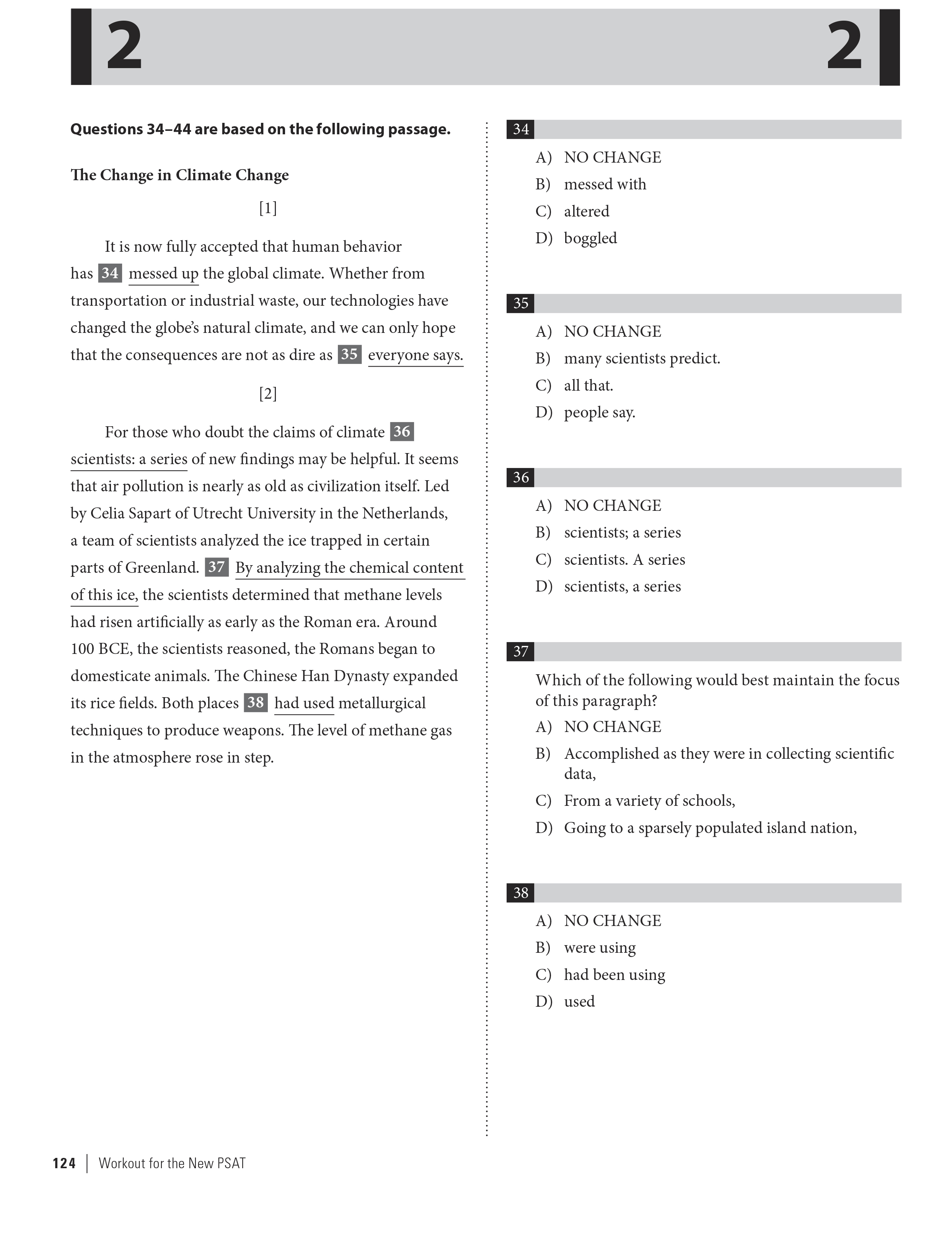 Extended ebook content for Workout for the New PSAT: Writing and ...