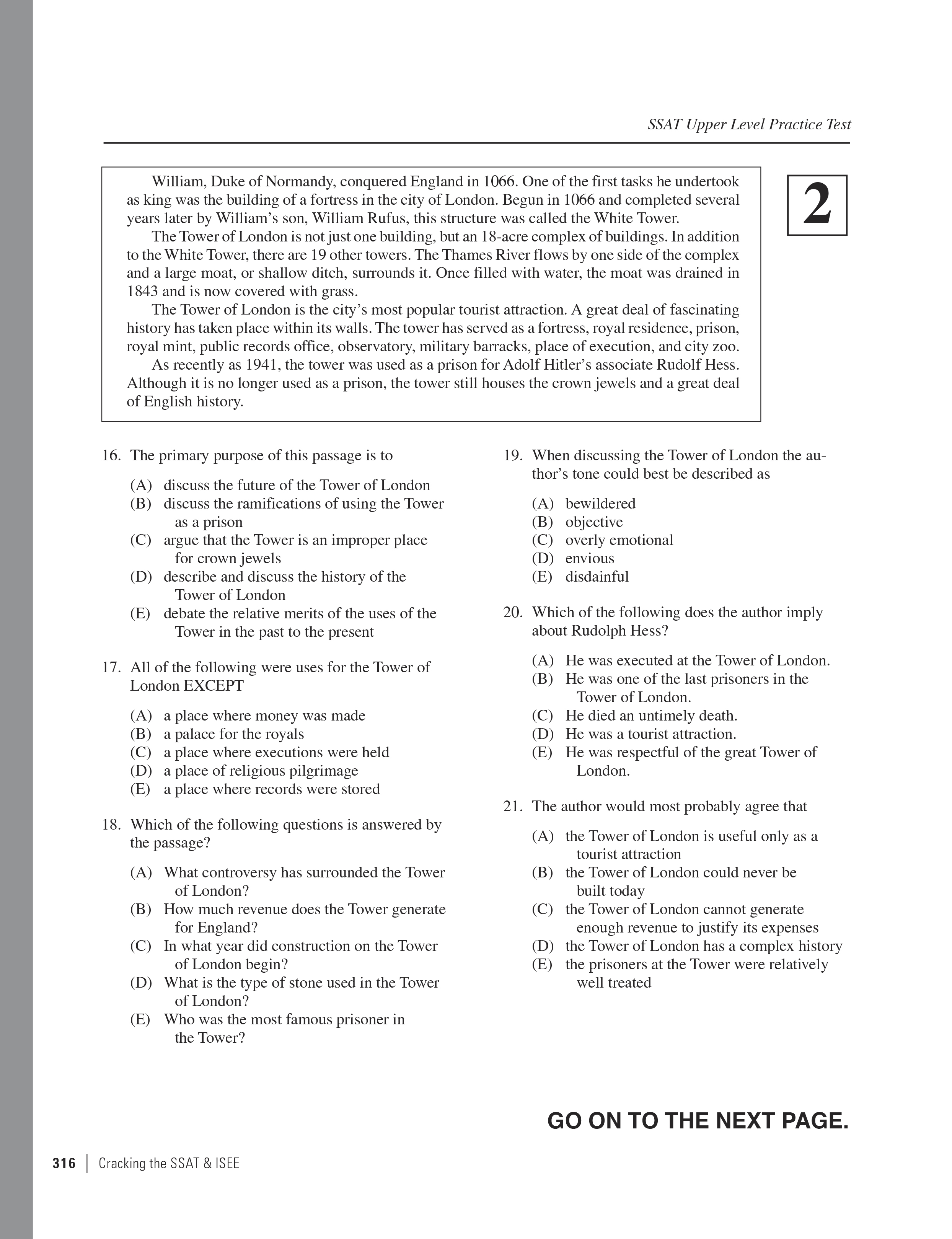 Extended ebook content for Cracking the SSAT & ISEE 2016 Edition: Upper ...