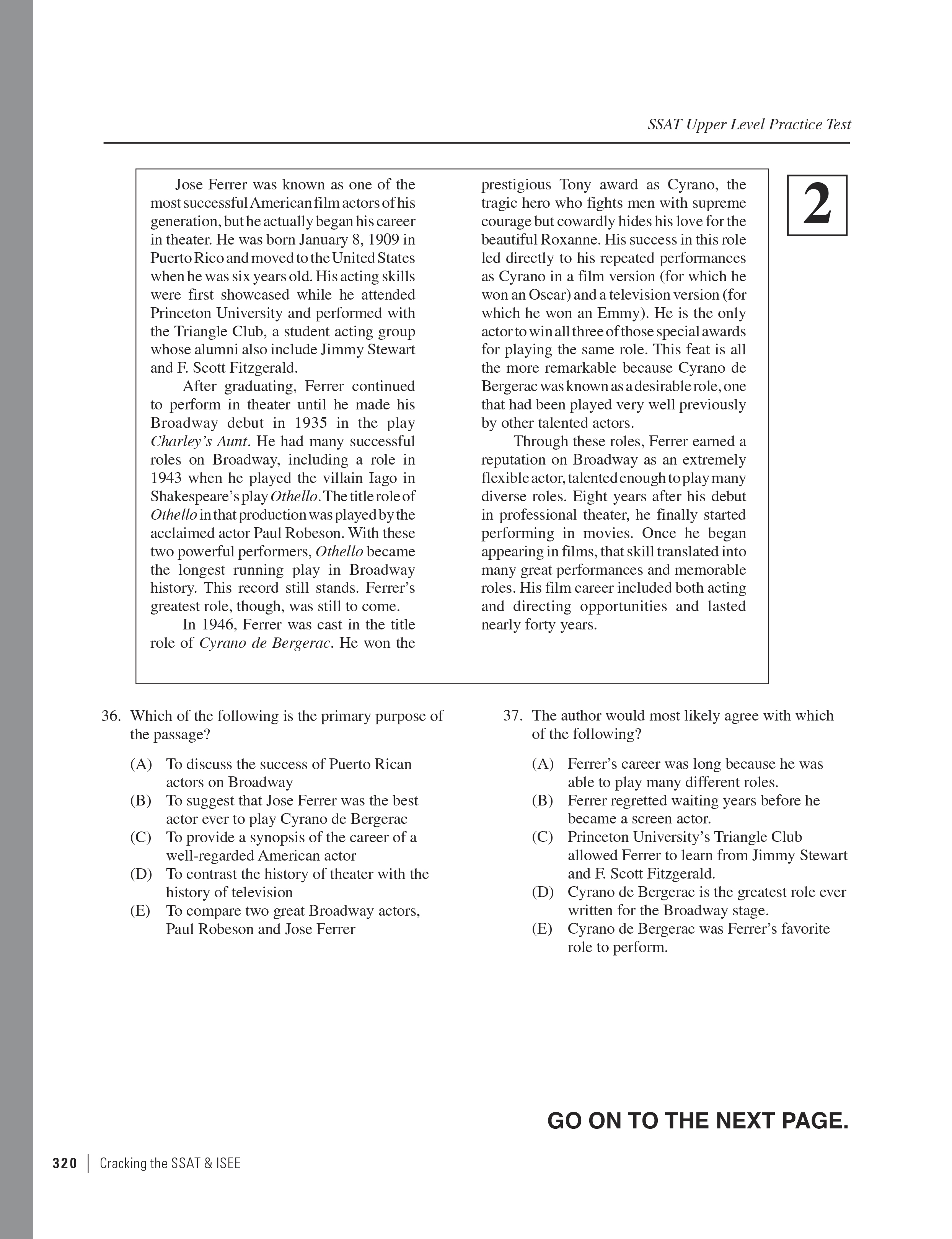 Extended ebook content for Cracking the SSAT & ISEE 2016 Edition: Upper ...