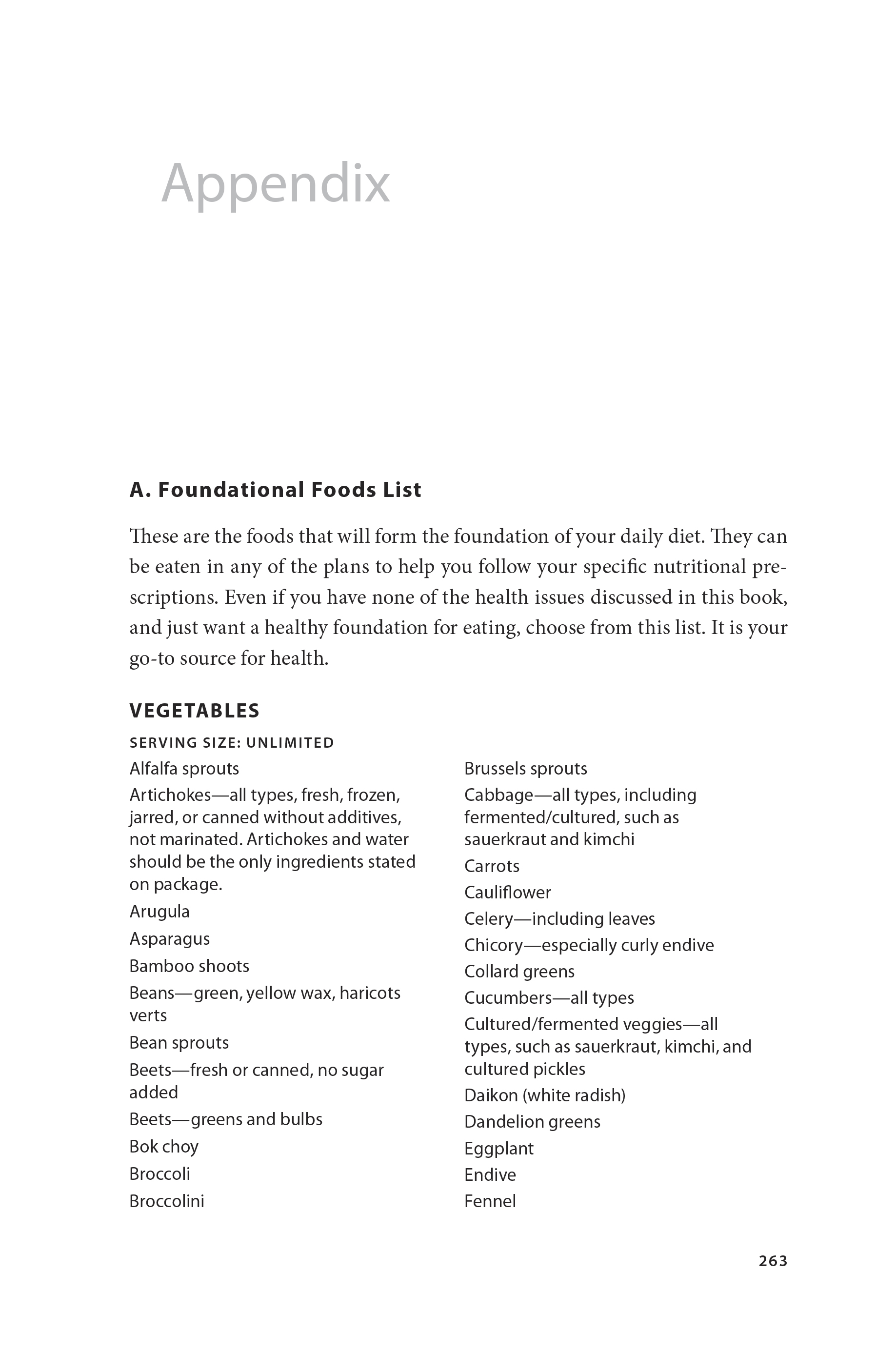 Extended ebook content for Fast Metabolism Food Rx: Appendix
