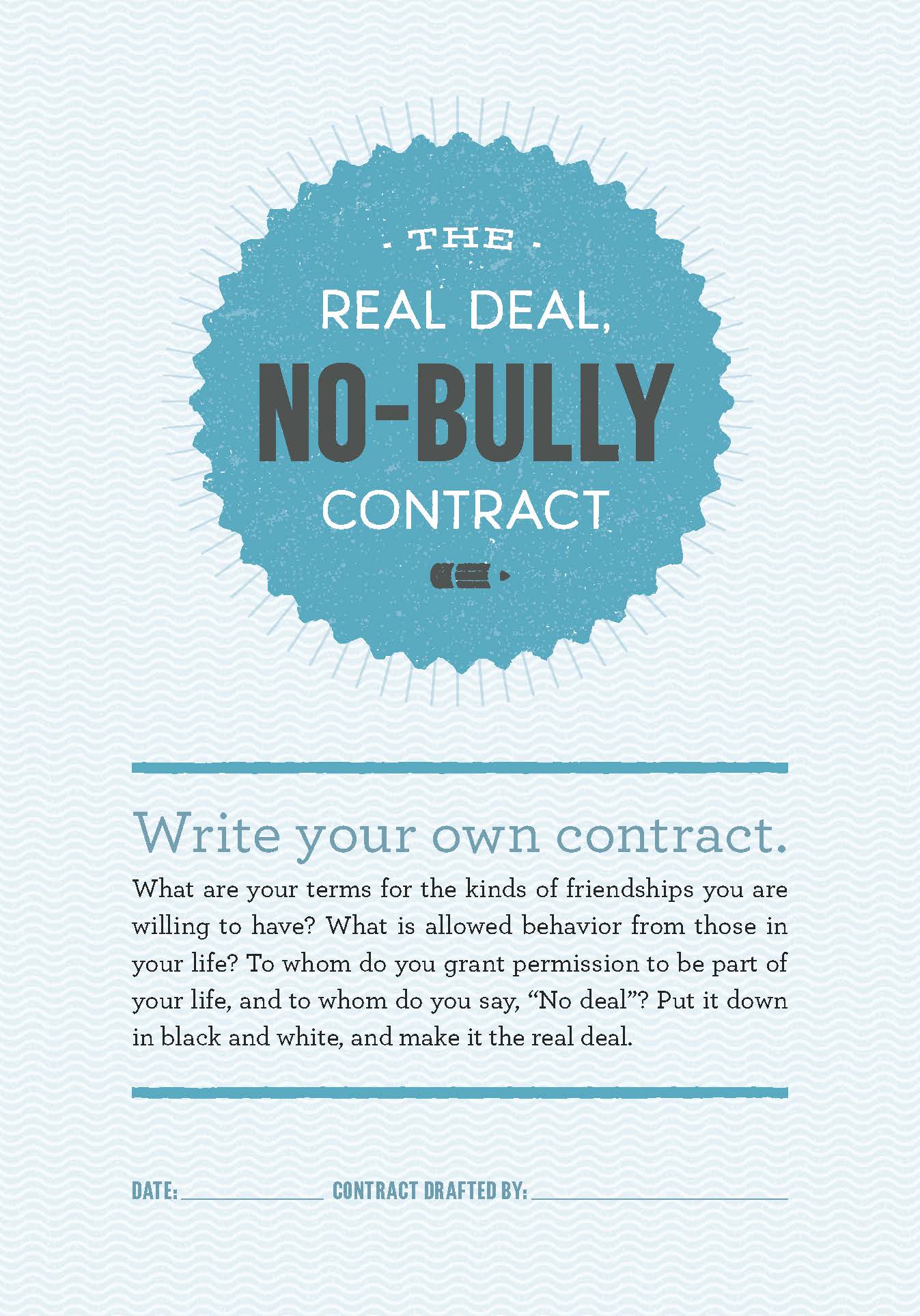 Extended ebook content for Do You!: The Real Deal, No-Bully Contract
