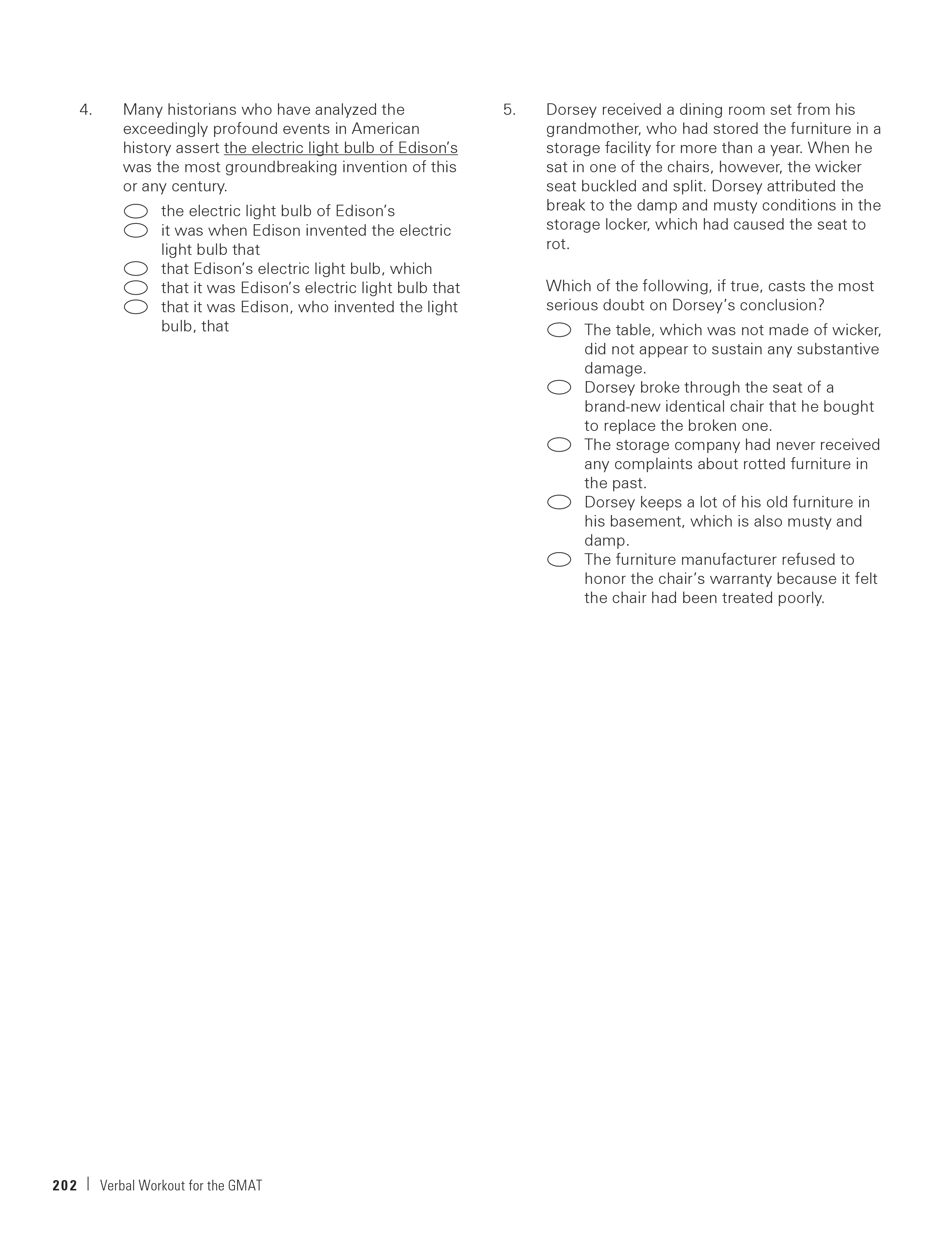 Extended ebook content for Verbal Workout for the GMAT, 4th Edition ...