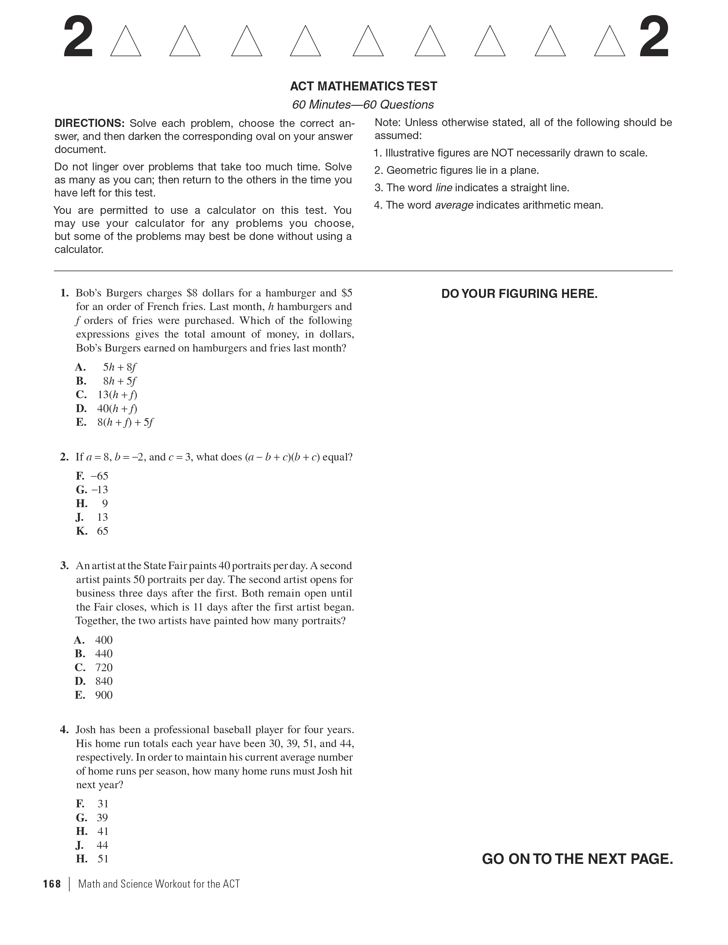Extended ebook content for Math and Science Workout for the ACT, 3rd ...