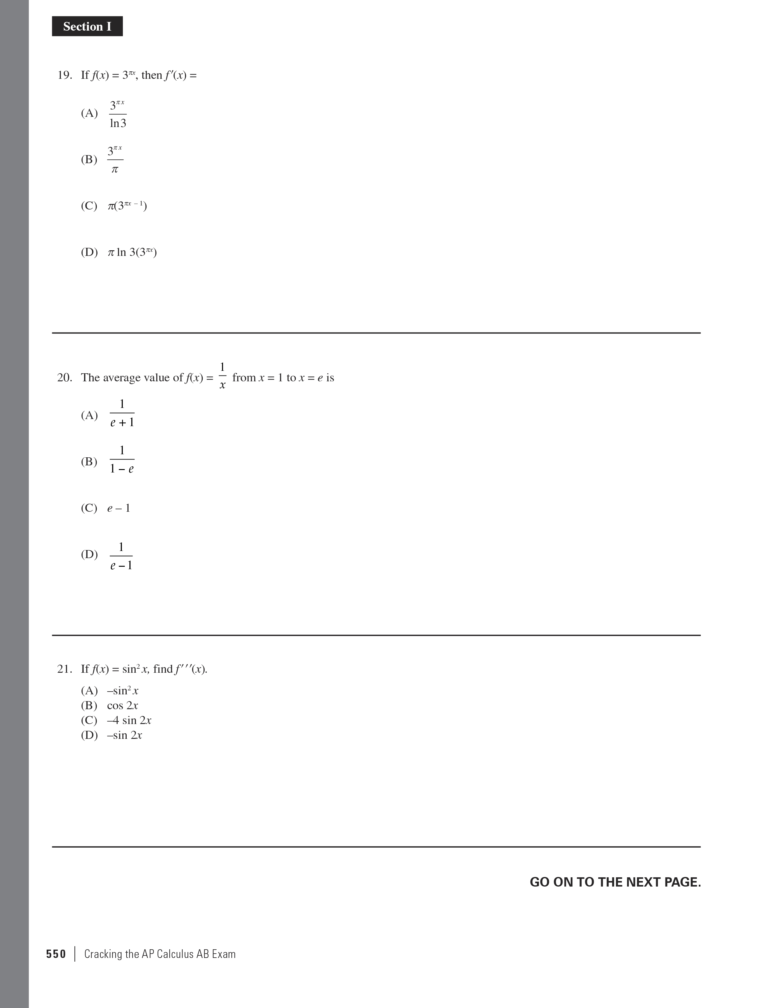 Extended ebook content for Cracking the AP Calculus AB Exam, 2017 ...