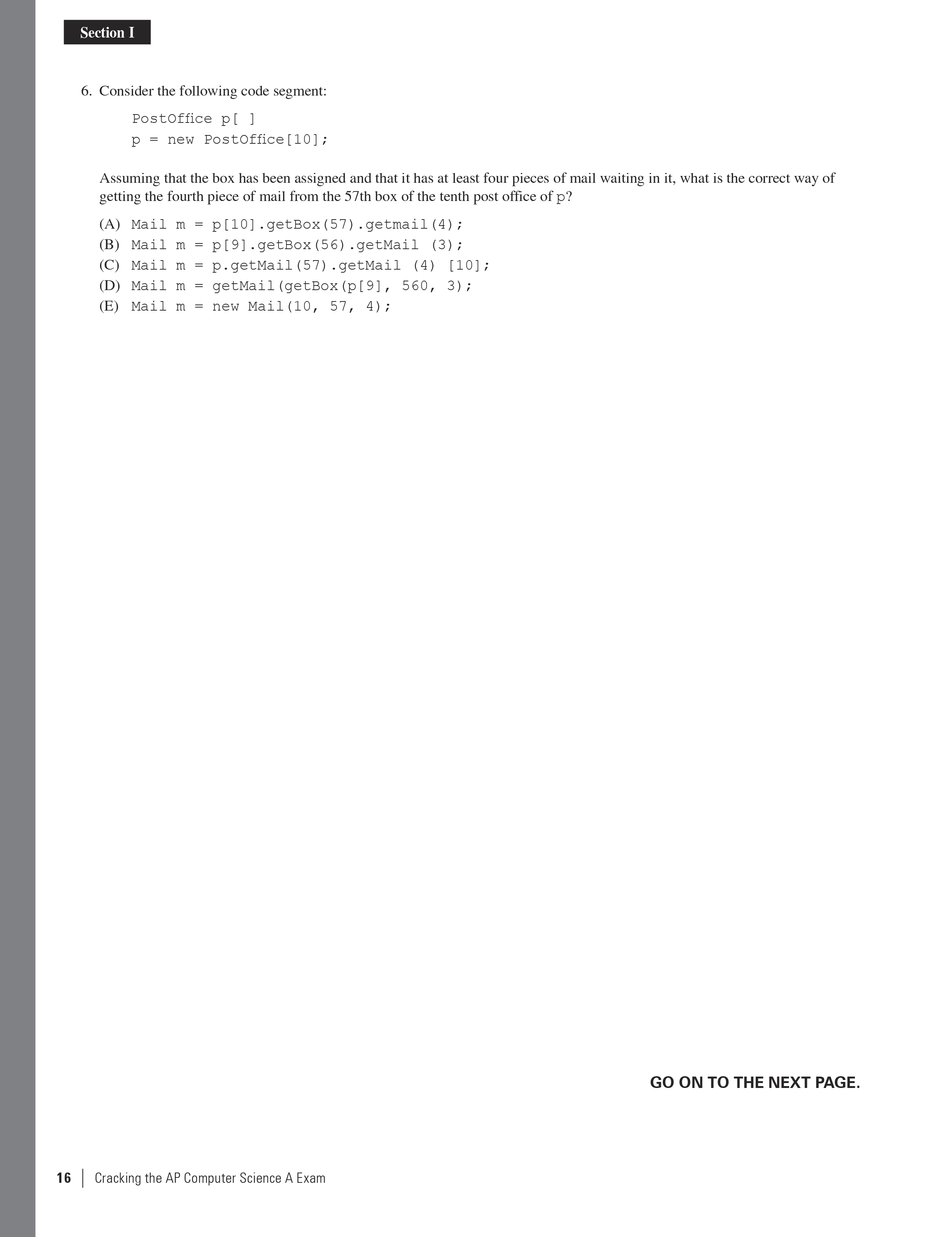 Extended ebook content for Cracking the AP Computer Science A Exam ...