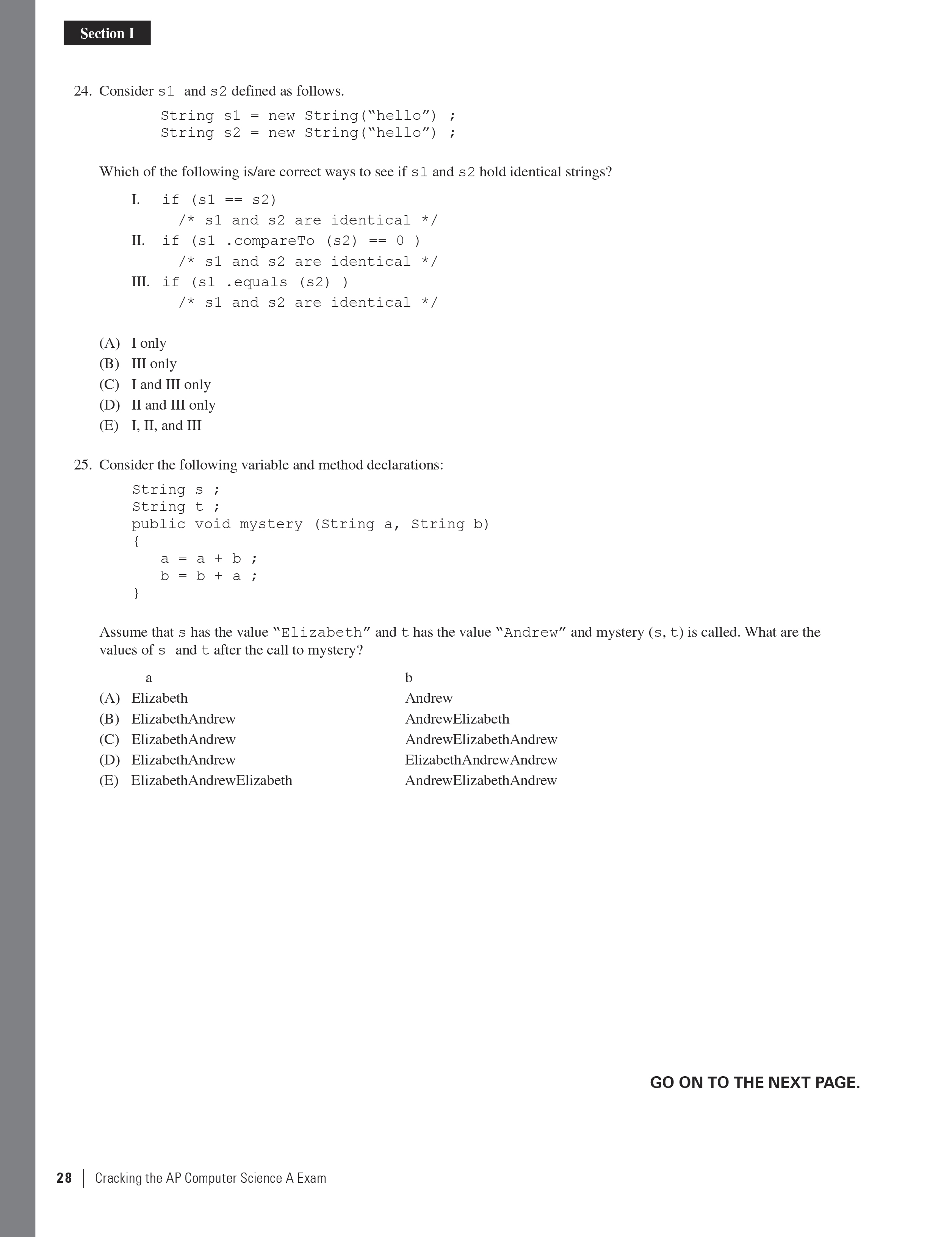 Extended ebook content for Cracking the AP Computer Science A Exam ...