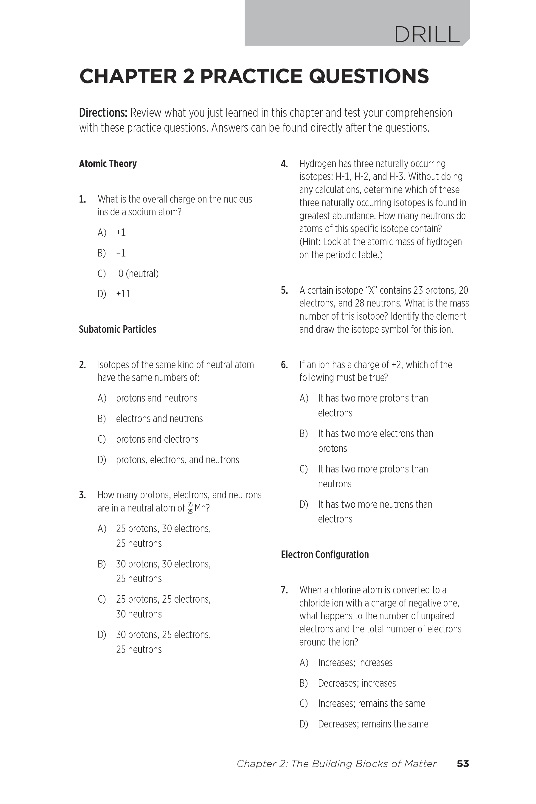 Extended ebook content for High School Chemistry Unlocked: Chapter 2 ...