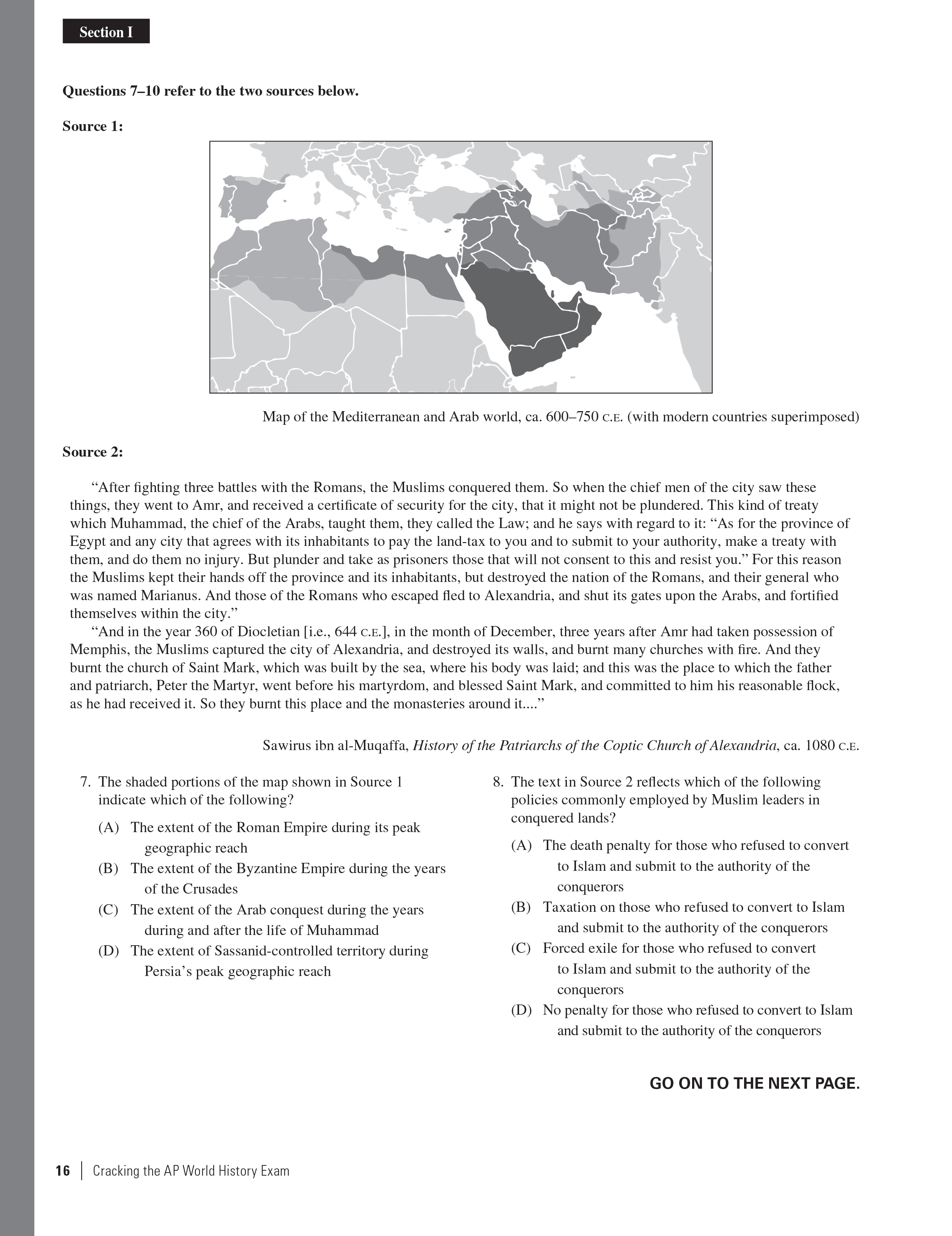 Extended ebook content for Cracking the AP World History Exam 2018 ...