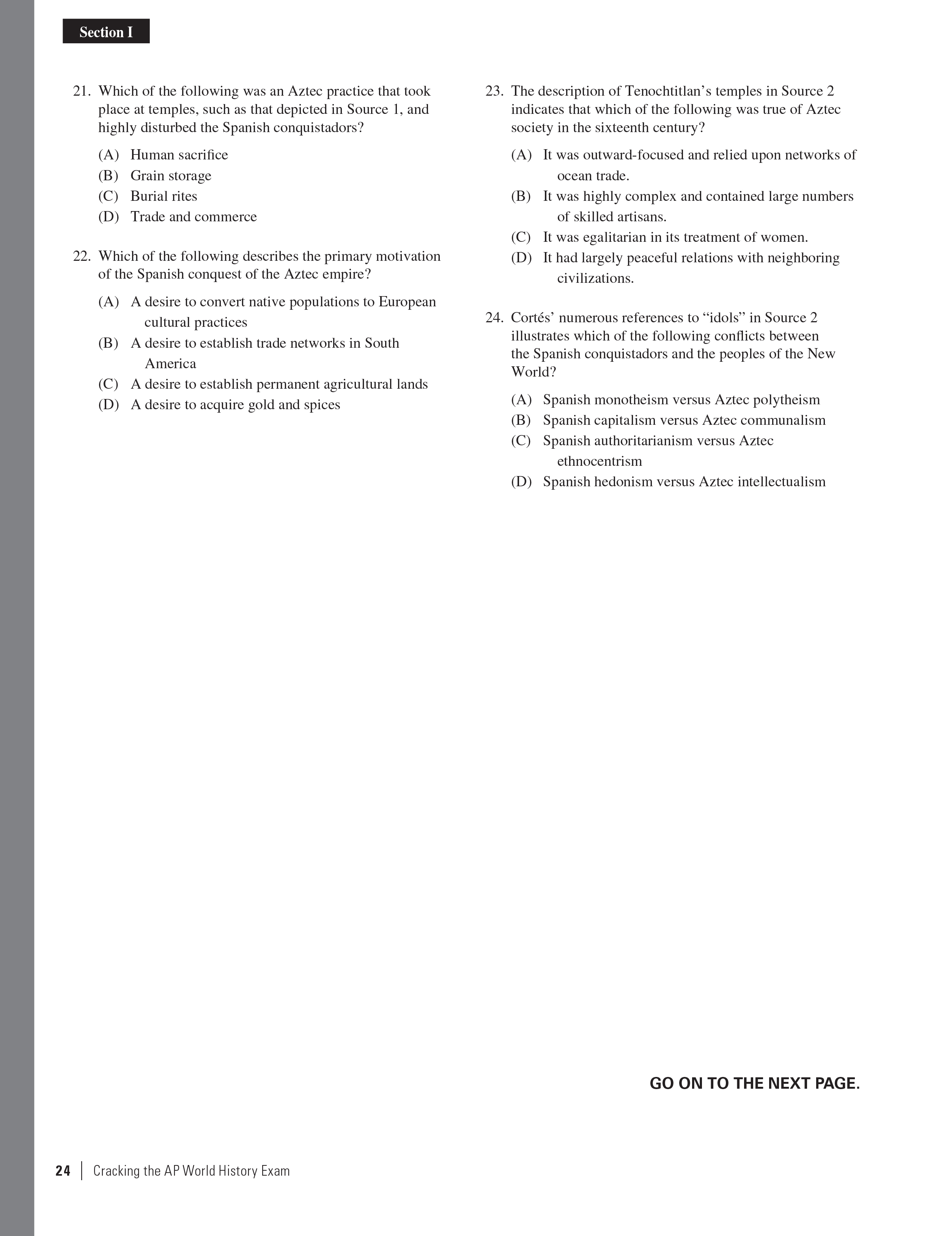 Extended ebook content for Cracking the AP World History Exam 2018 ...