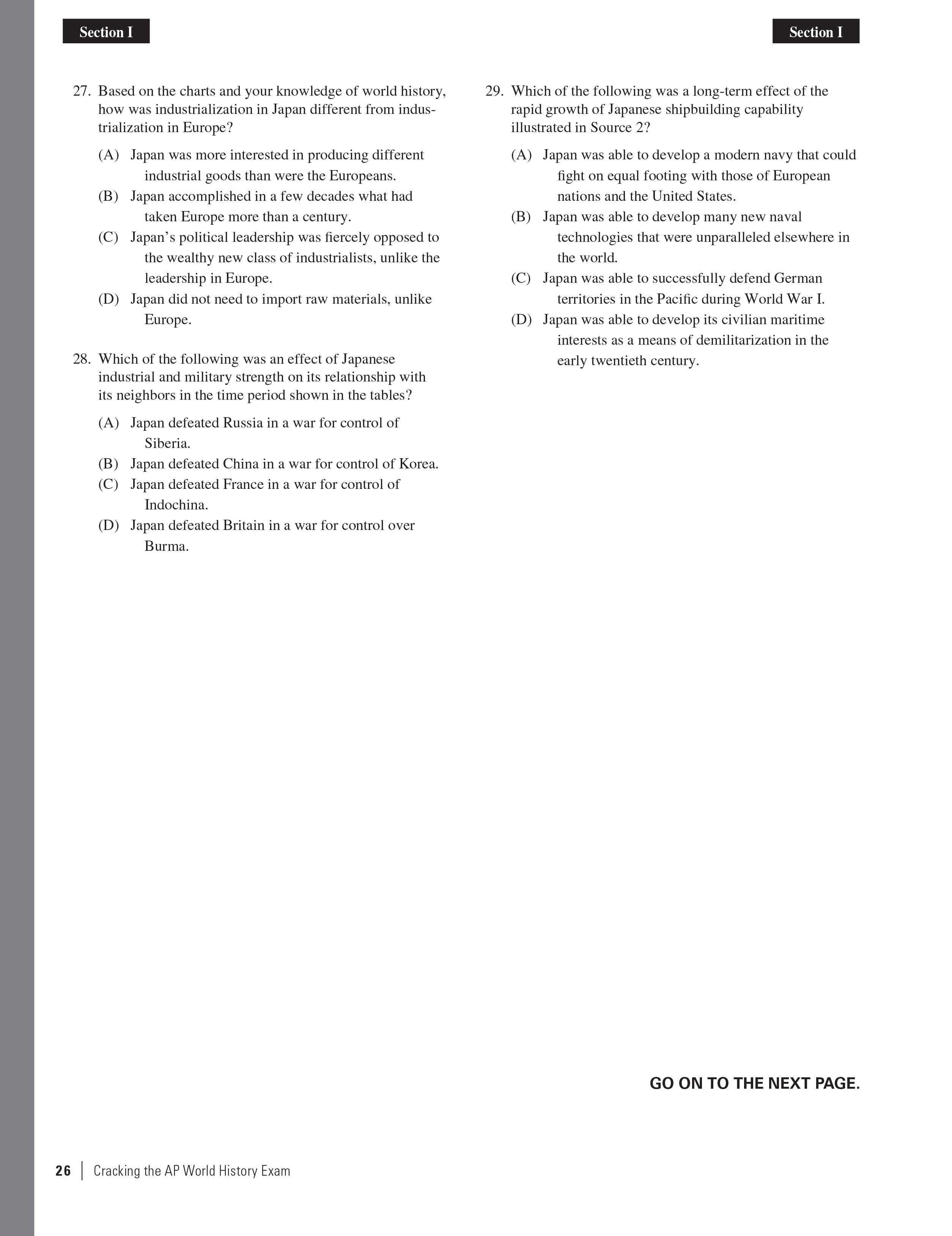 Extended ebook content for Cracking the AP World History Exam 2018 ...