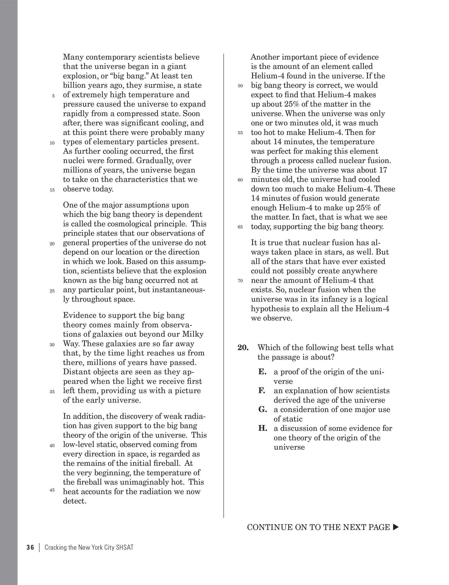 Extended ebook content for Cracking the New York City SHSAT ...