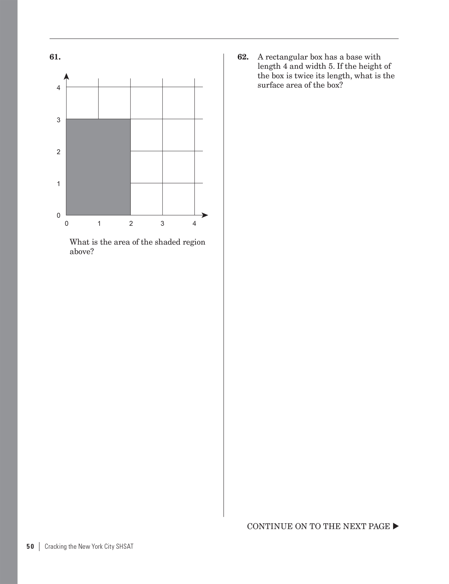 Extended ebook content for Cracking the New York City SHSAT ...