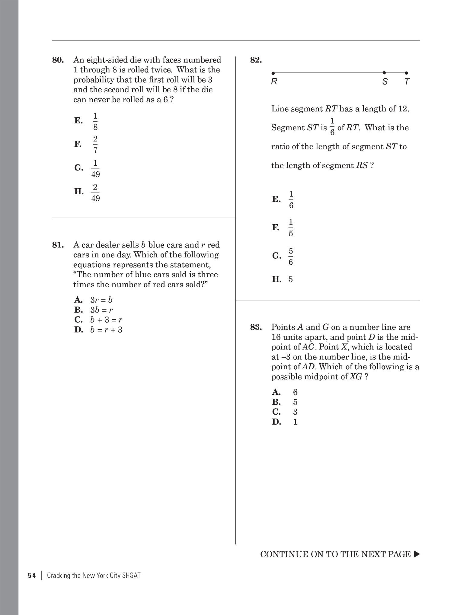 Extended ebook content for Cracking the New York City SHSAT ...