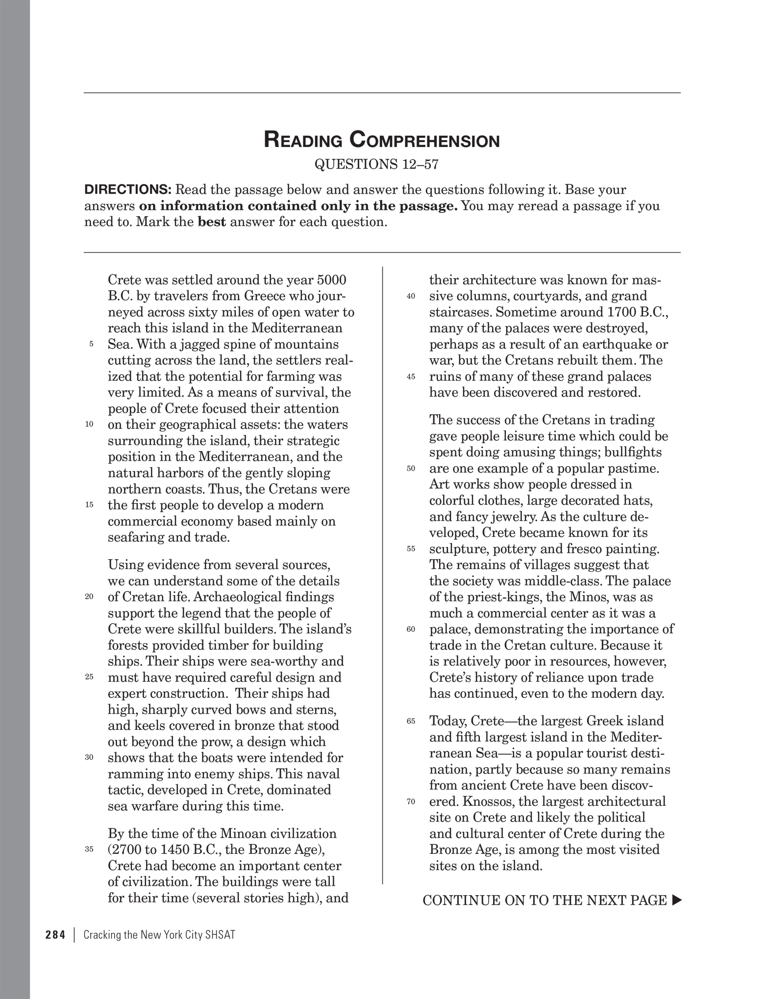 Extended ebook content for Cracking the New York City SHSAT ...