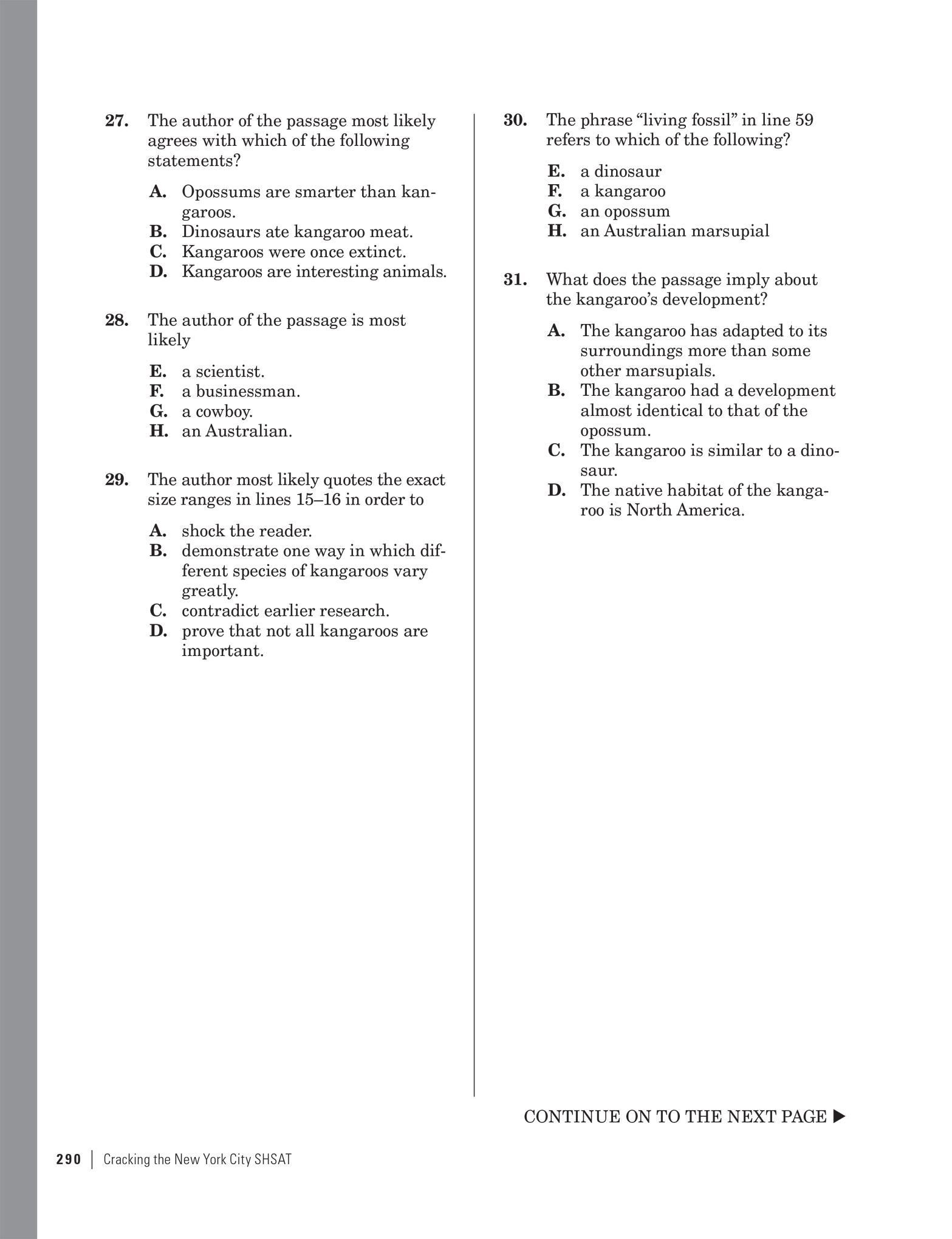 Extended ebook content for Cracking the New York City SHSAT ...