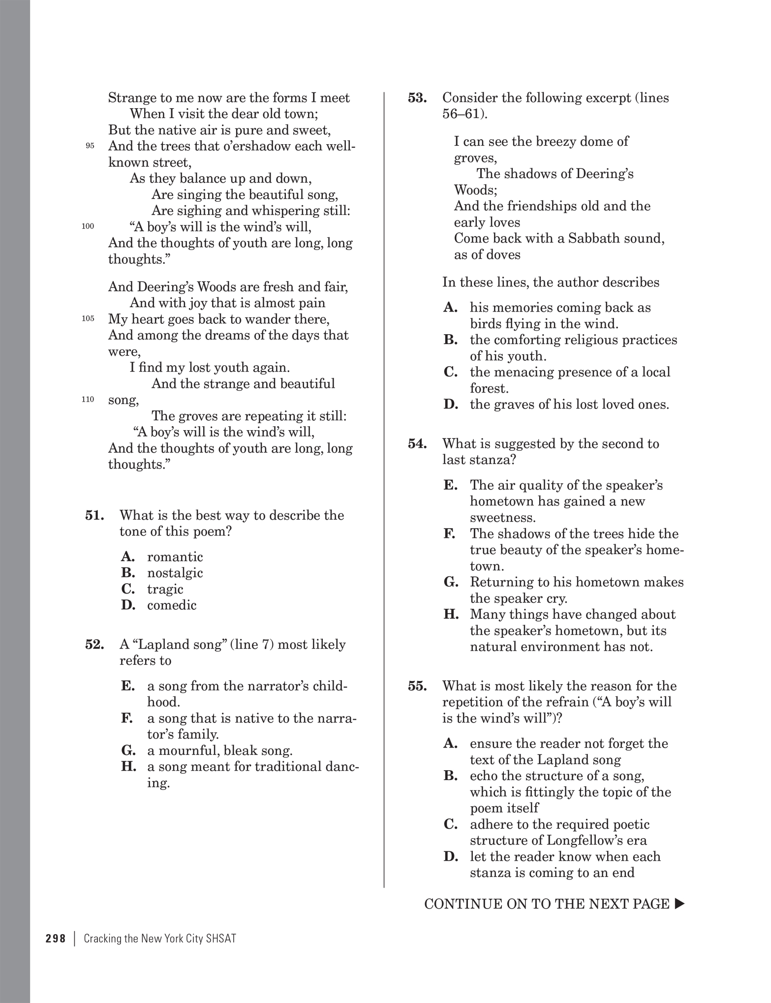 Extended ebook content for Cracking the New York City SHSAT ...