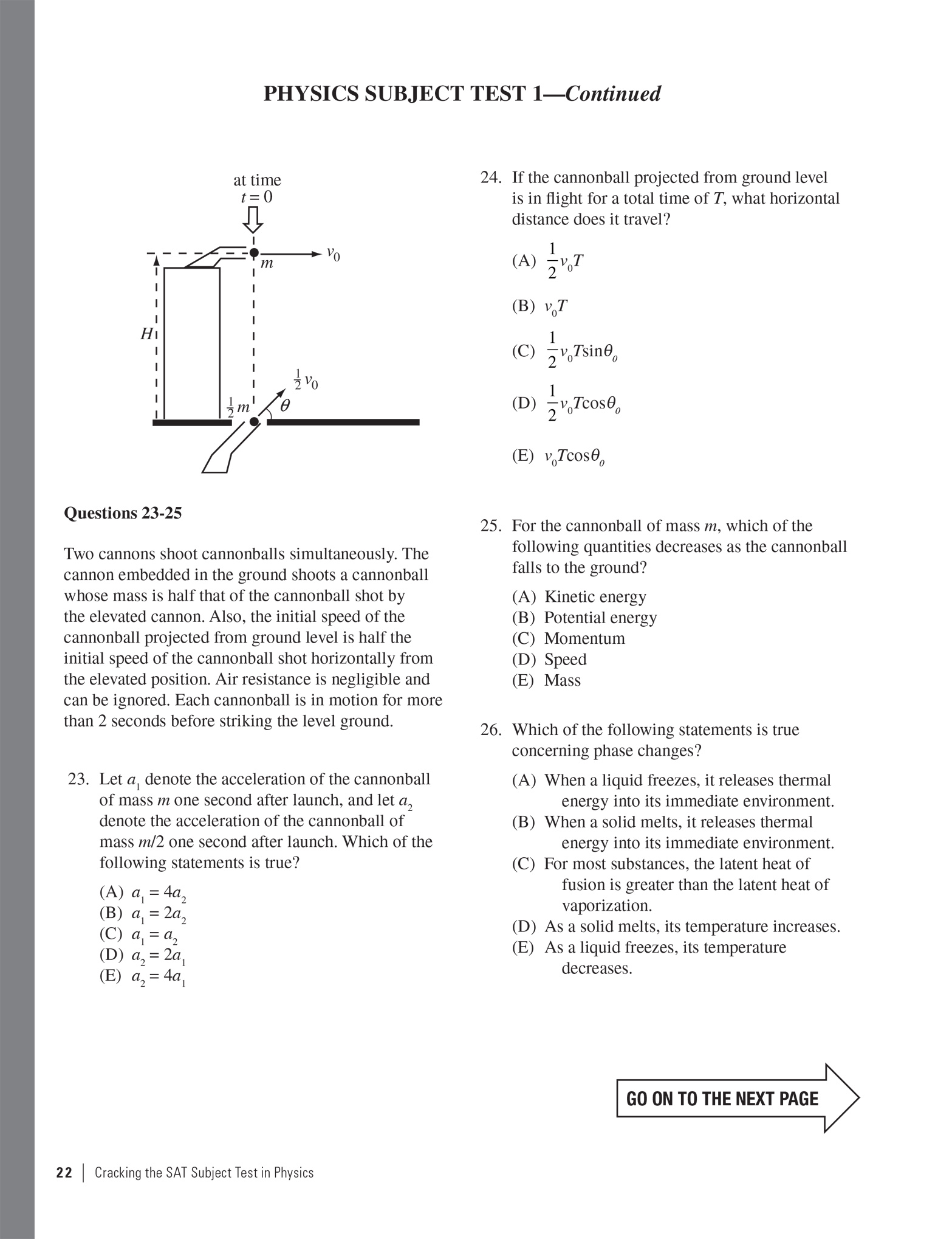 Extended ebook content for Cracking the SAT Subject Test in Physics ...