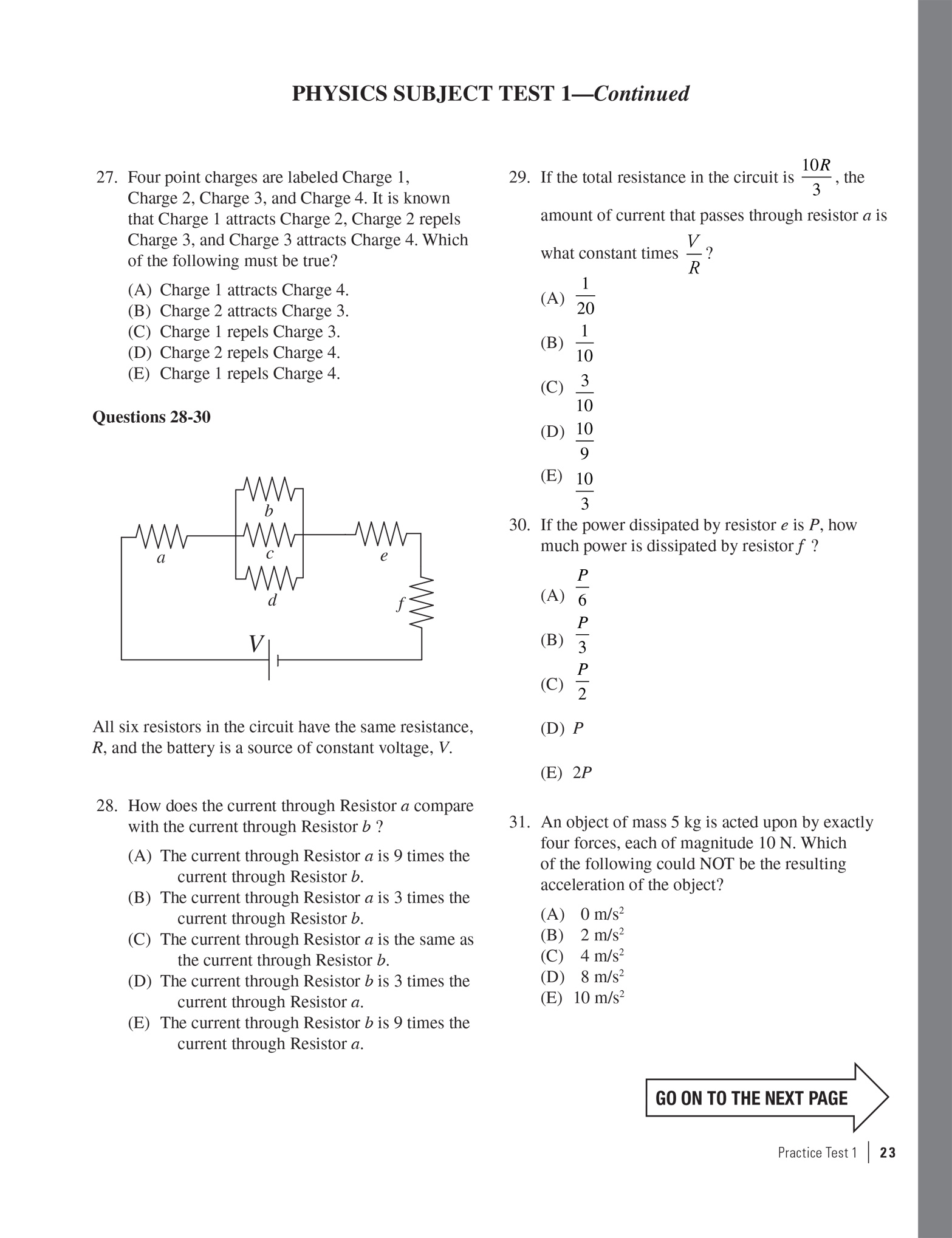 Extended ebook content for Cracking the SAT Subject Test in Physics ...
