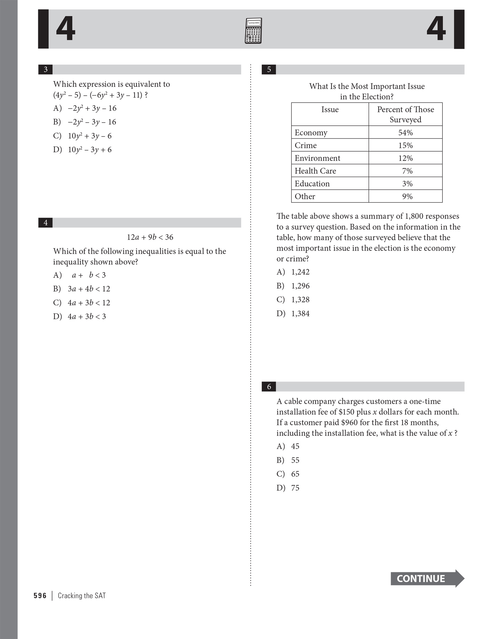 Extended ebook content for Cracking the SAT Premium Edition with 8 ...