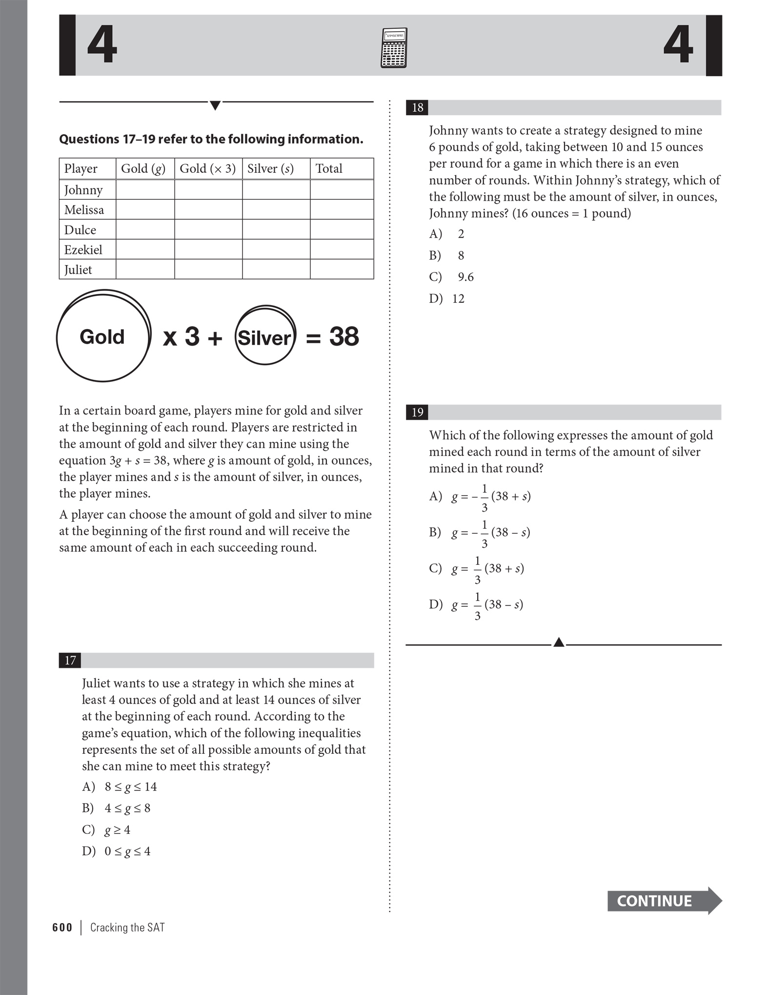 Extended ebook content for Cracking the SAT Premium Edition with 8 ...