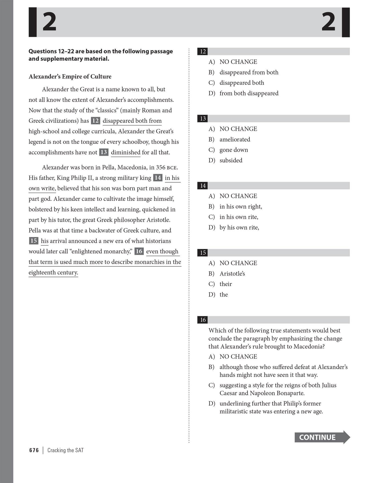 Extended ebook content for Cracking the SAT Premium Edition with 8 ...