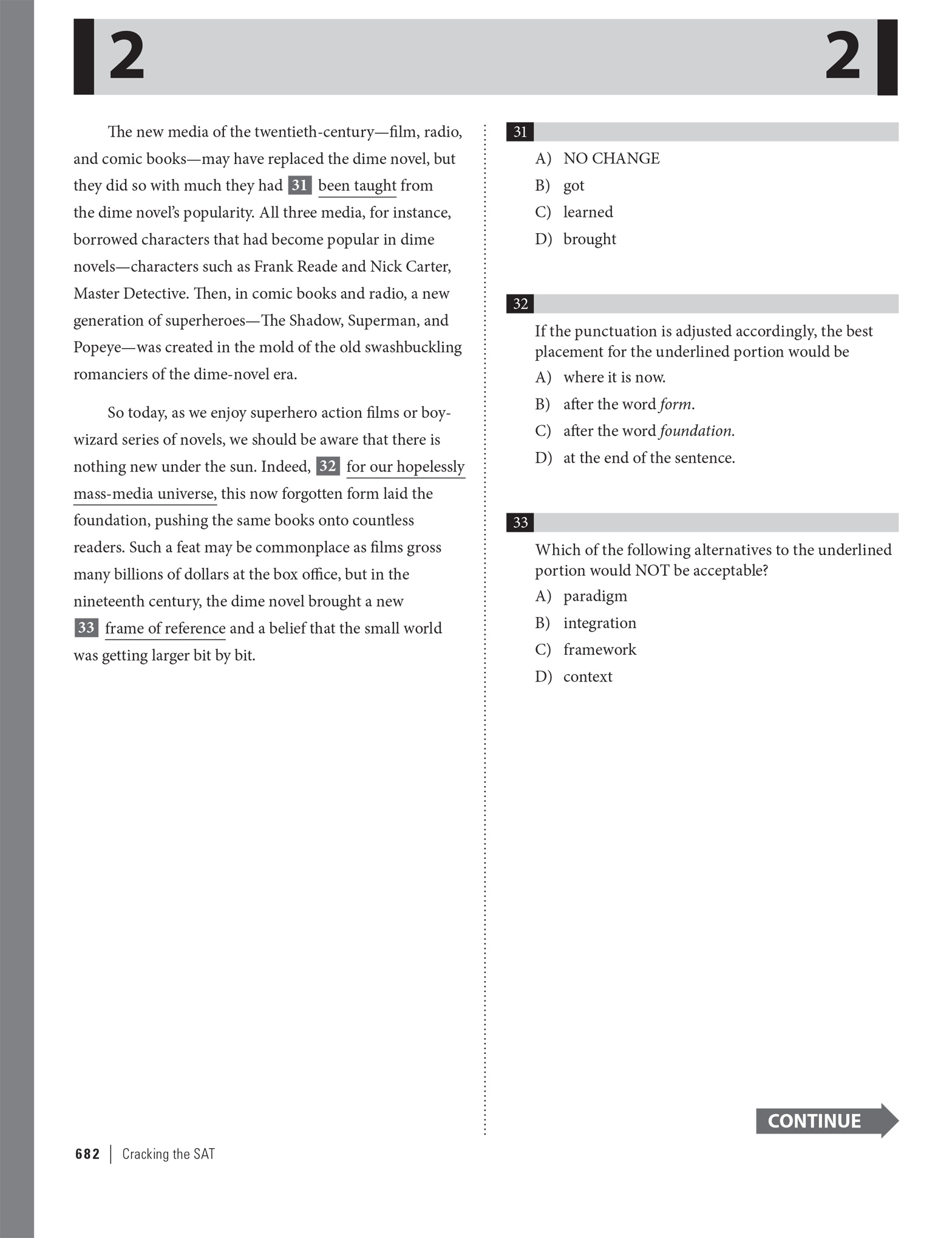 Extended ebook content for Cracking the SAT Premium Edition with 8 ...