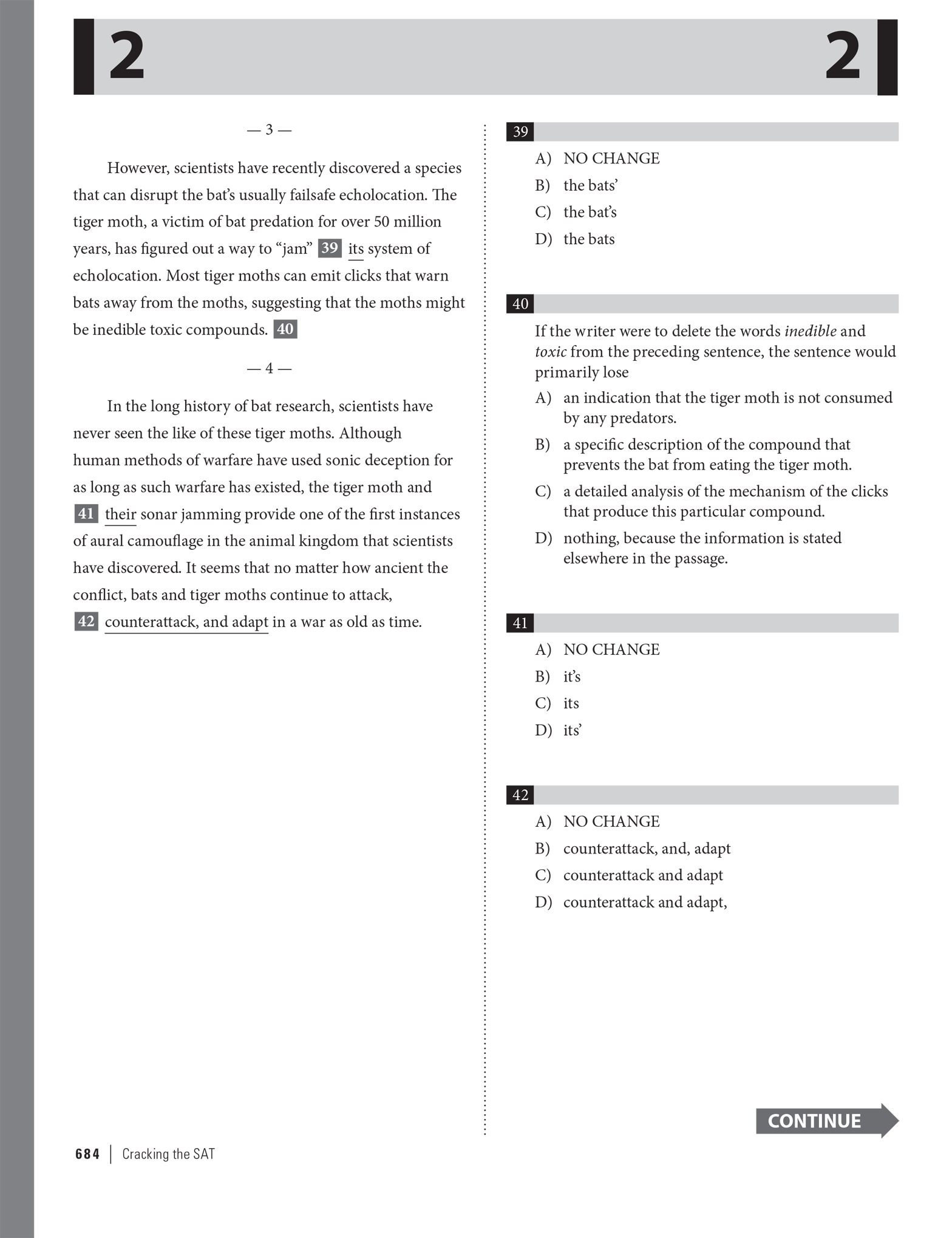 Sat Practice Test 3 Answer Key Sat Practice Test #3 And #4