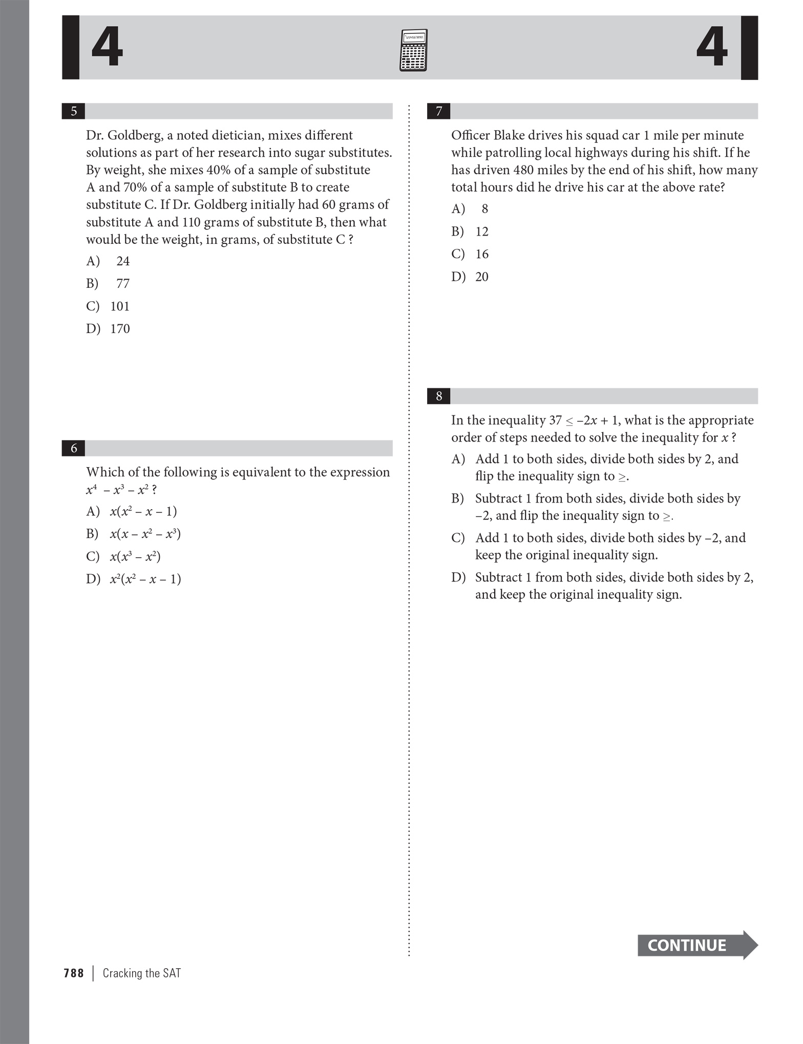 Extended ebook content for Cracking the SAT Premium Edition with 8 ...