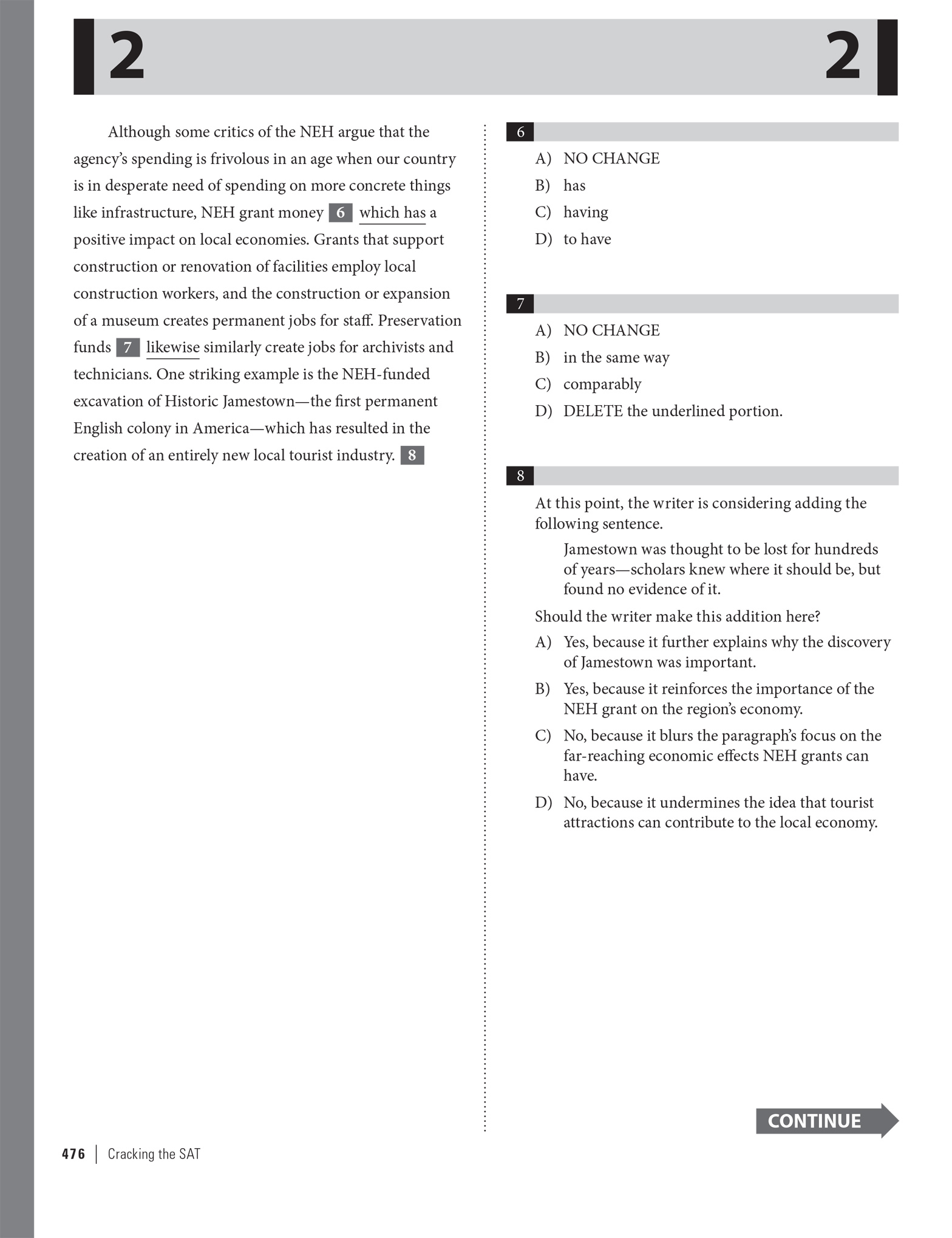 Extended ebook content for Cracking the SAT with 5 Practice Tests, 2019 ...