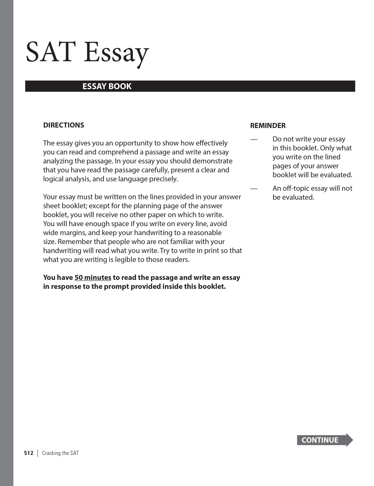 Extended ebook content for Cracking the SAT with 5 Practice Tests, 2019 ...