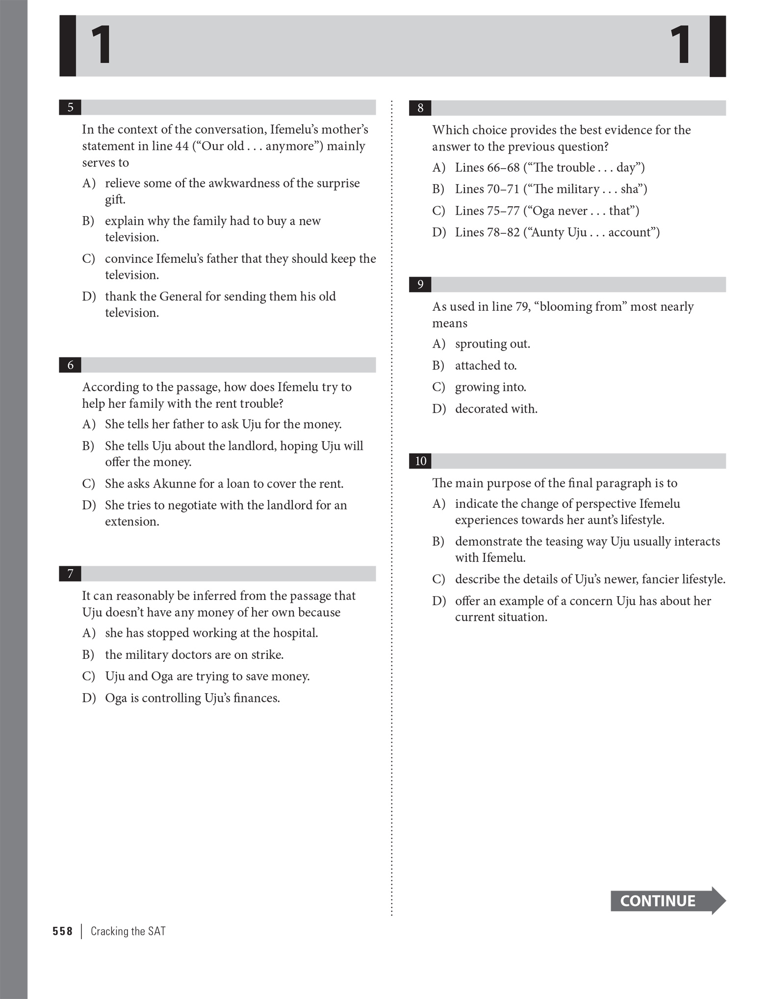 Extended ebook content for Cracking the SAT with 5 Practice Tests, 2019 ...